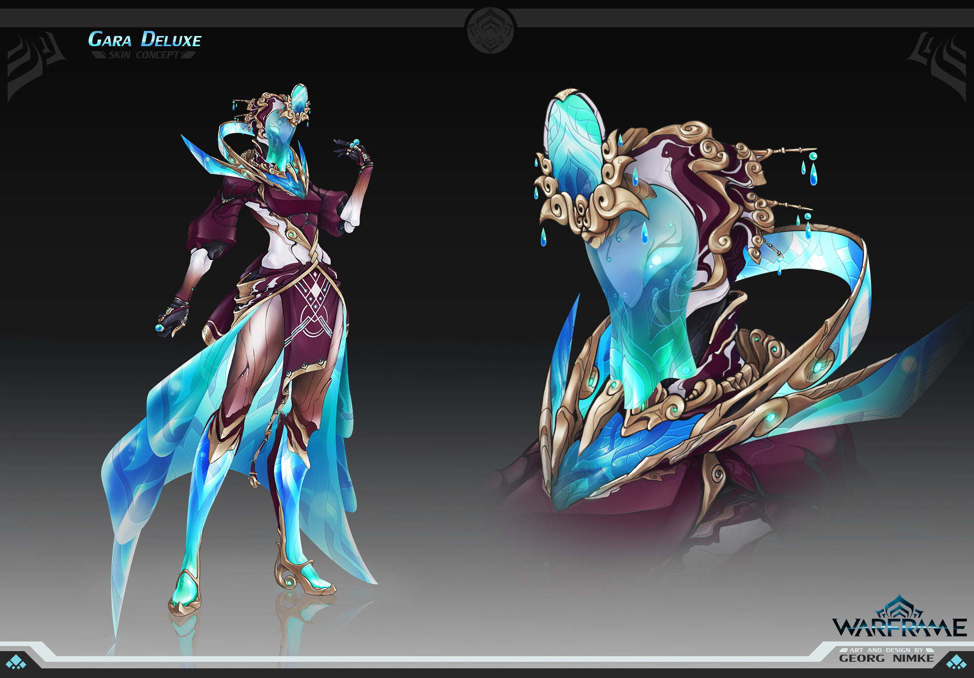Georg Nimke - Gara Deluxe - WARFRAME Skin Concept