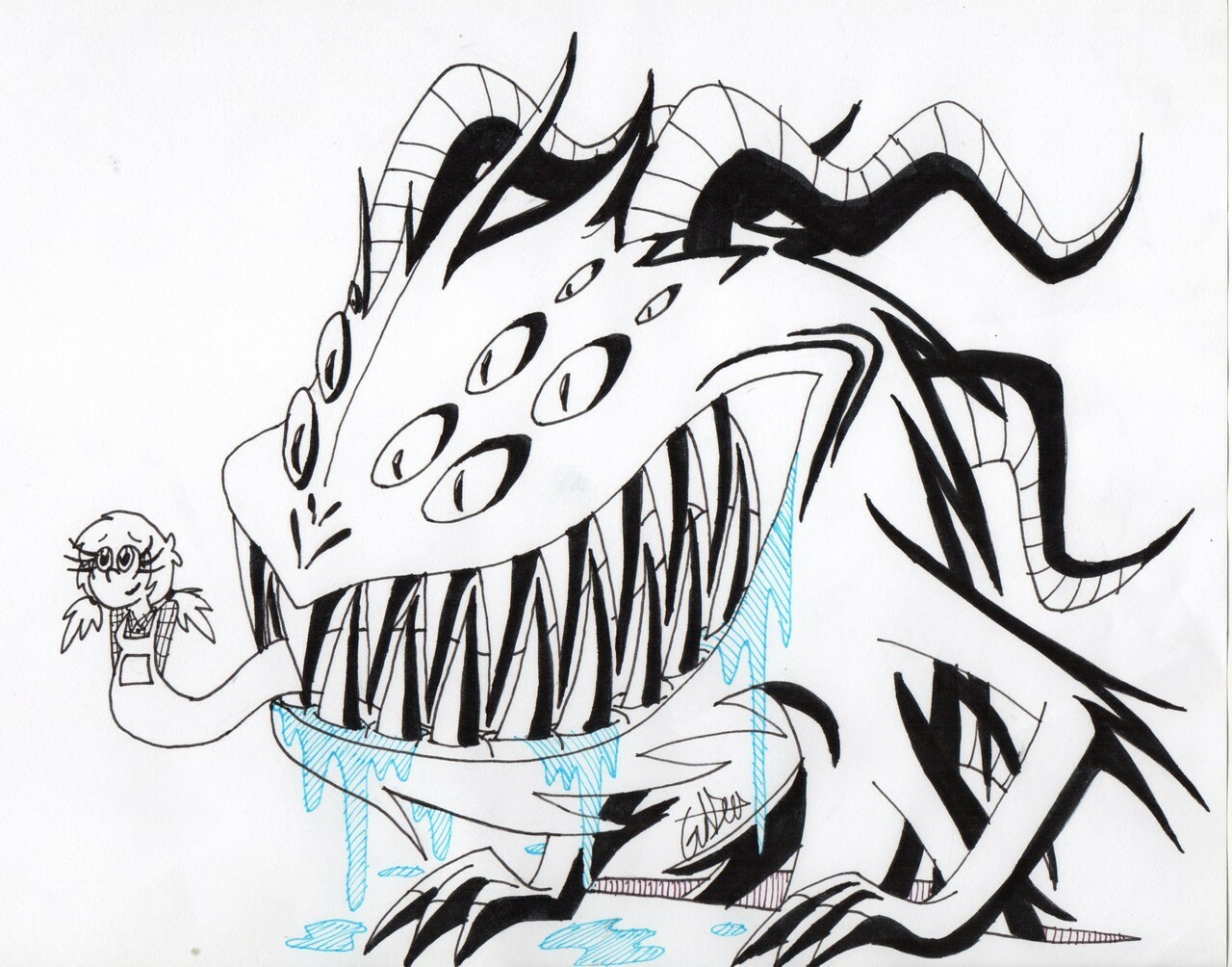 Screaming Death Dragon Coloring Pages