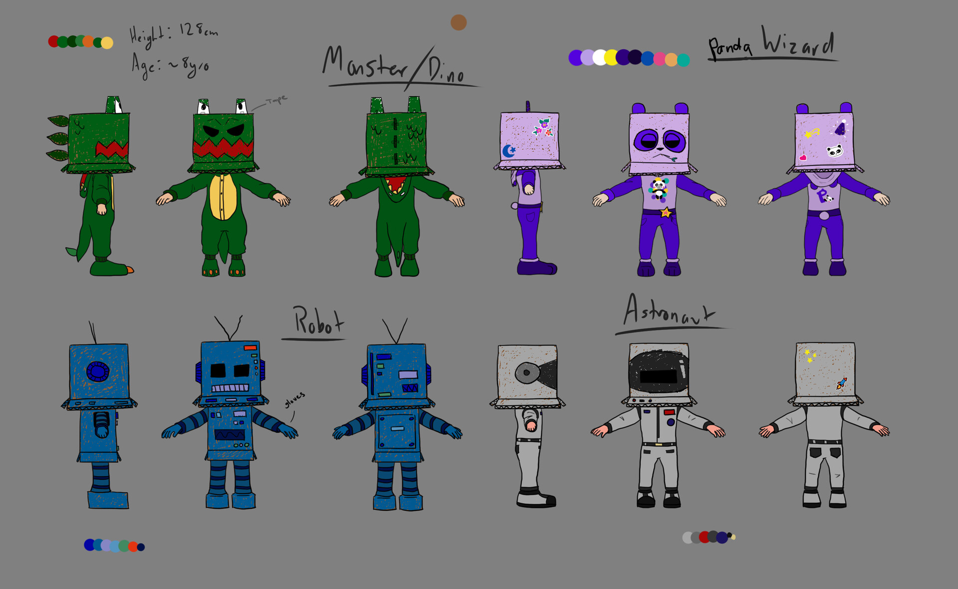 ArtStation - Cardboard Carnage character concept