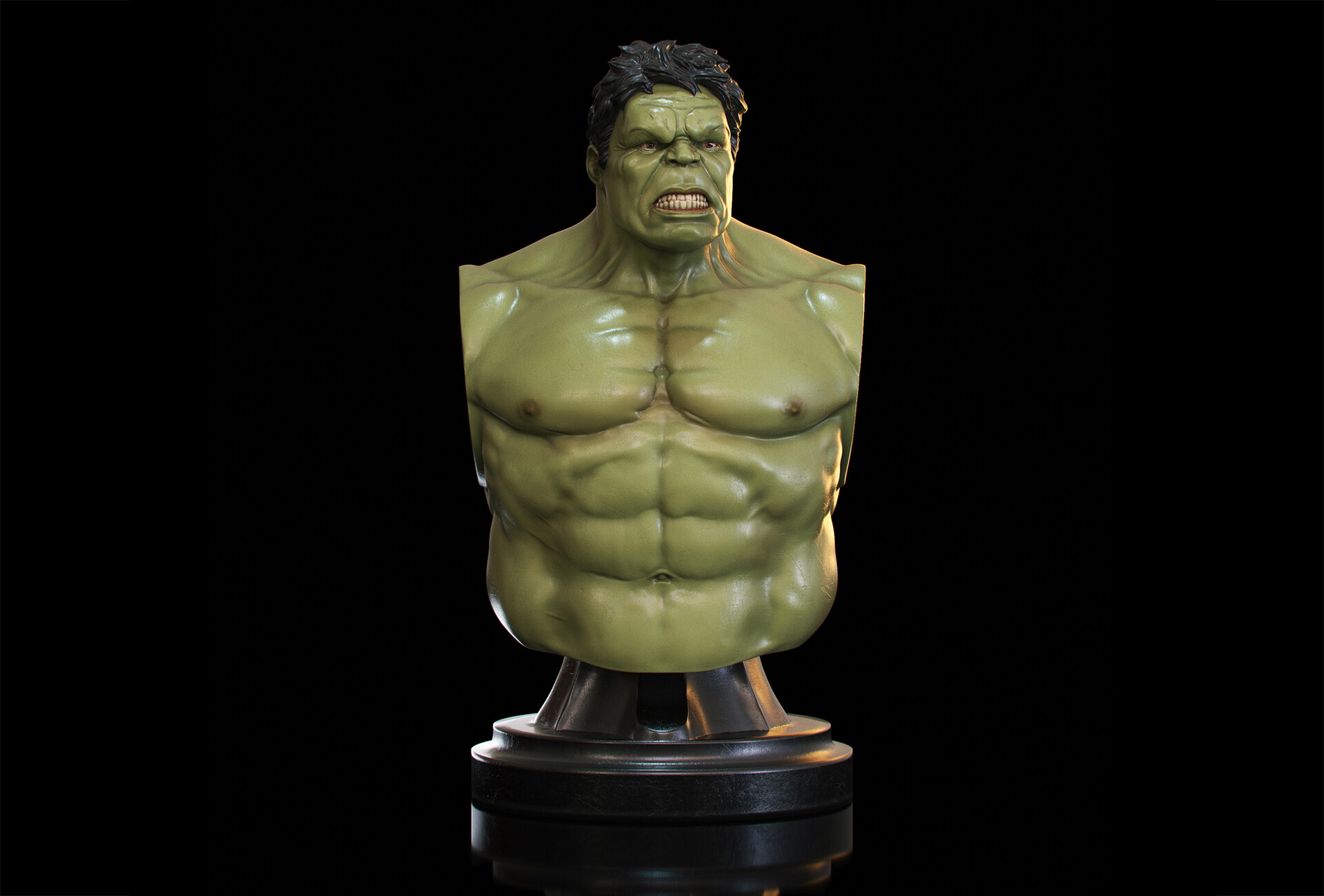 Guga Baraldi - The Incredible Hulk - 3D Print Bust