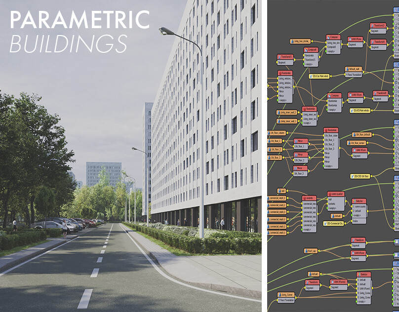 ArtStation - Parametric Buildings | Railclone | Free Template