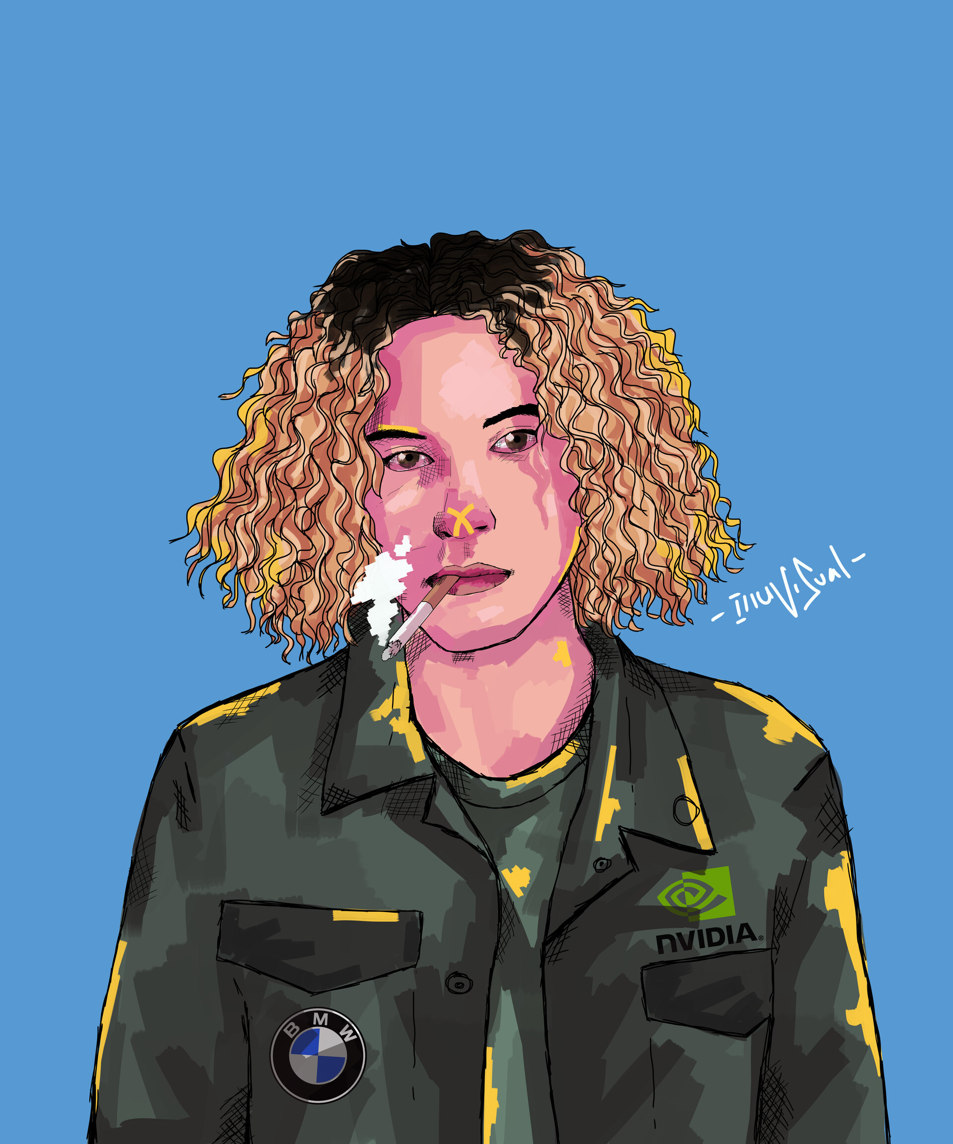 illu visual - CURLY GIRL