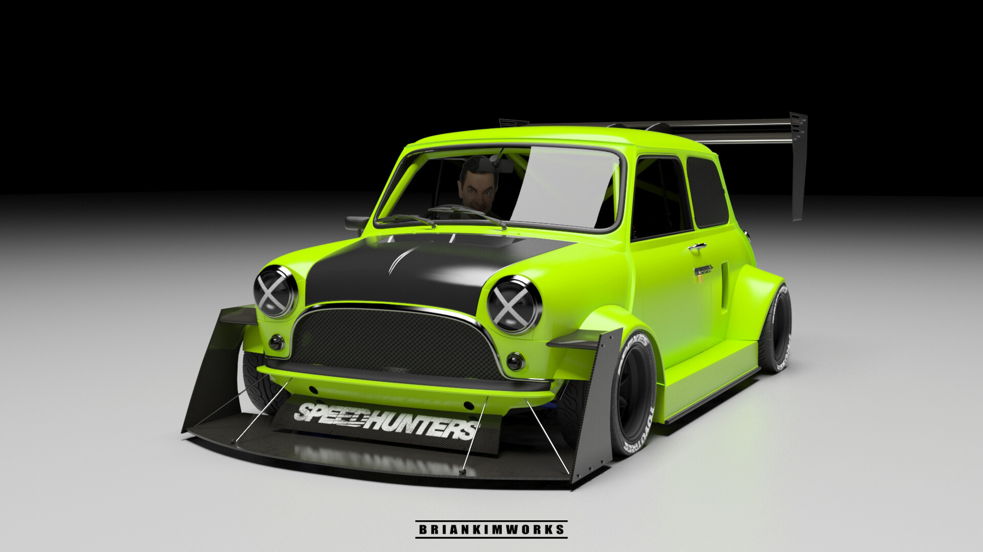 ArtStation - Rover Mini "Mr. Bean" Hillclimb Custom Concept