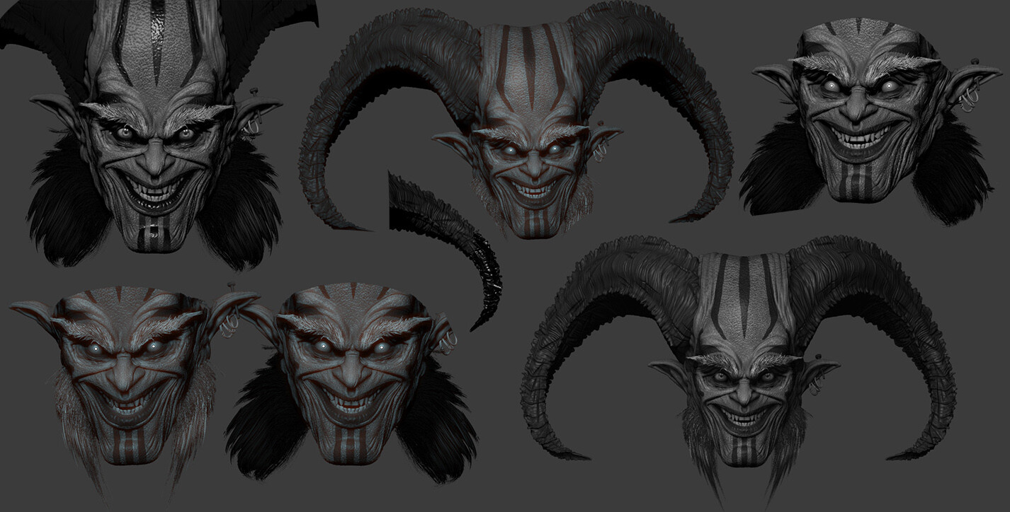 ArtStation - Demon Study