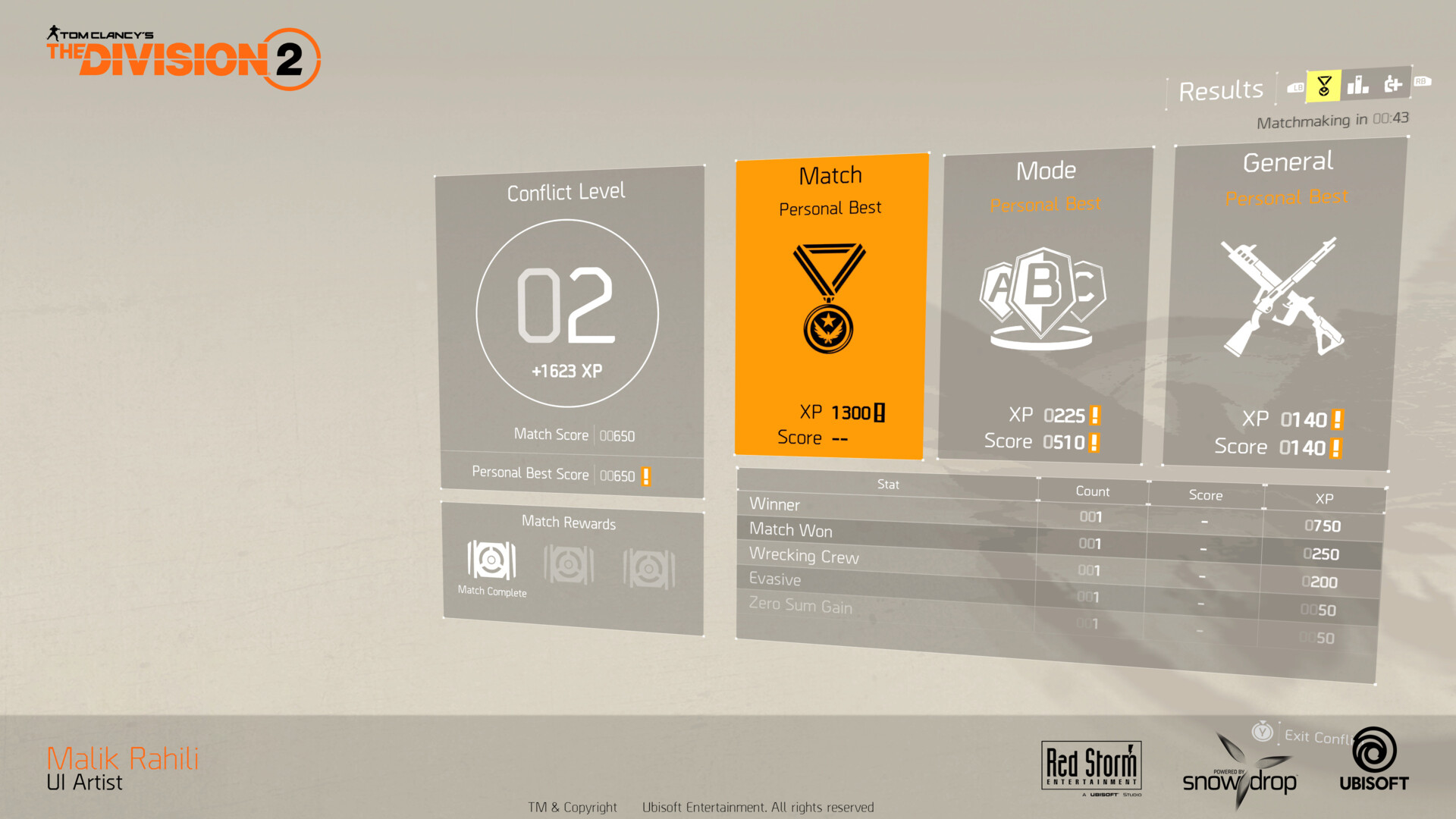 Malik Rahili - Tom Clancy's The Division 2 UI