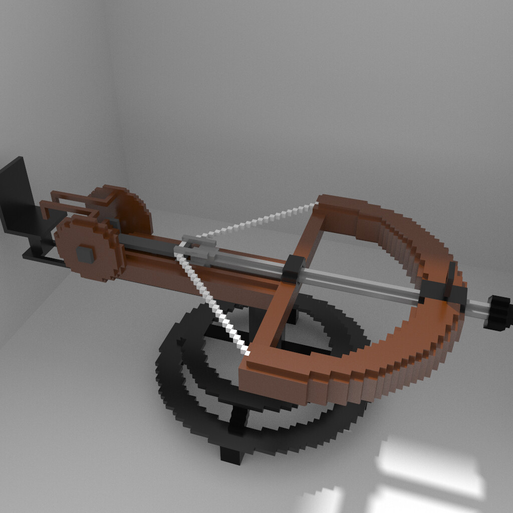 ArtStation - A mechanical crossbow