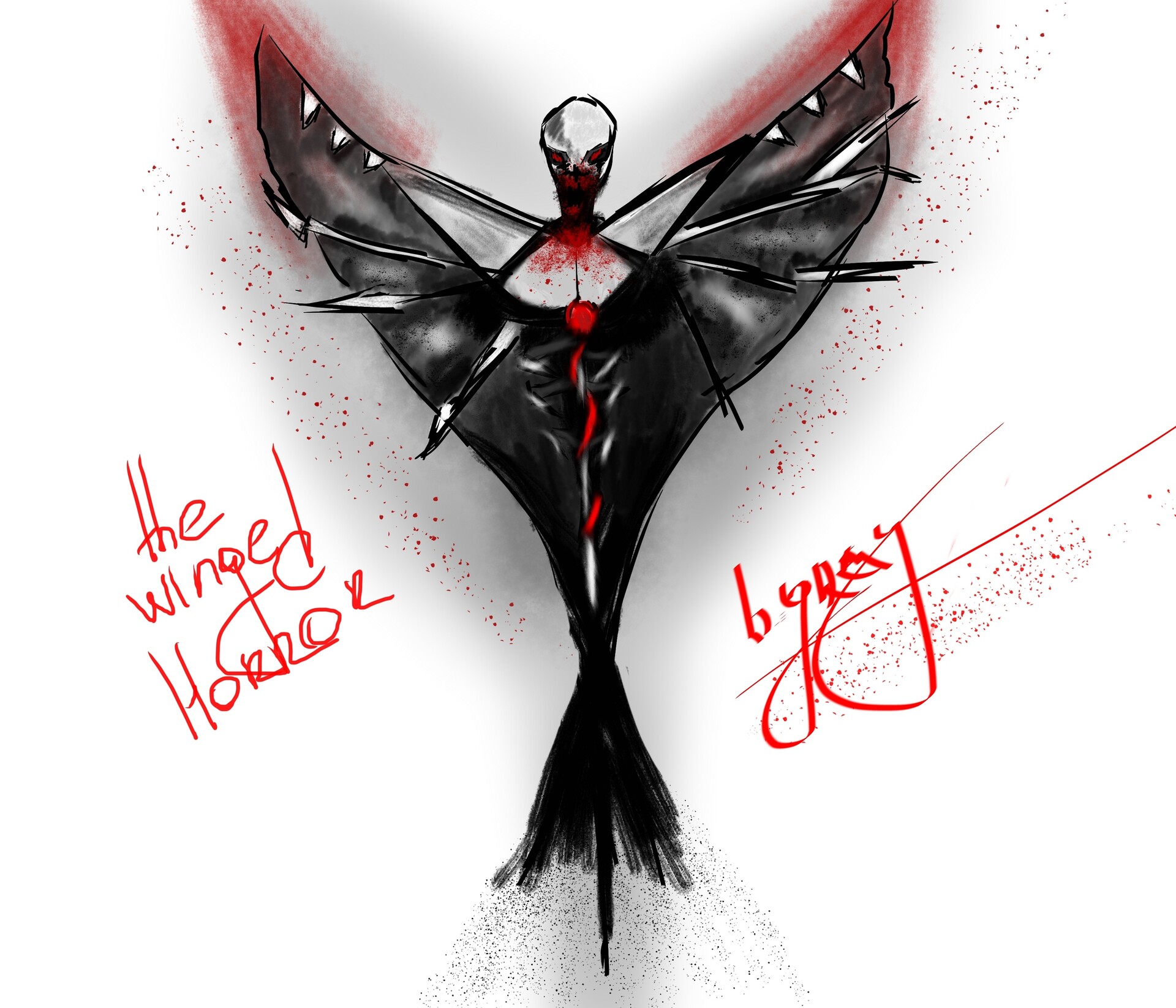 ArtStation - The Winged Horror