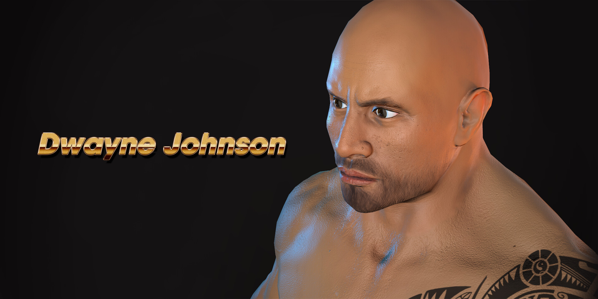 ArtStation - Dwayne Johnson - 3D Model