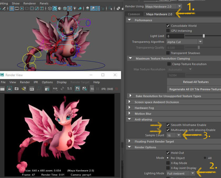 Tiffany King - Simple Maya Render Setup