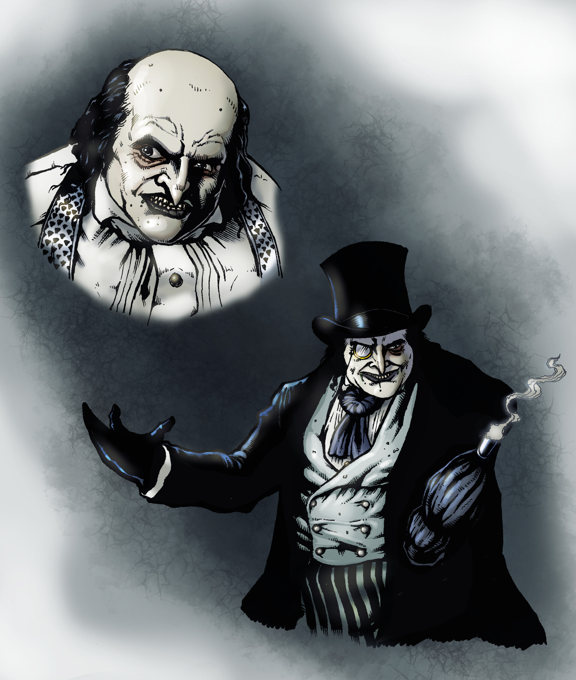 how to draw penguin batman