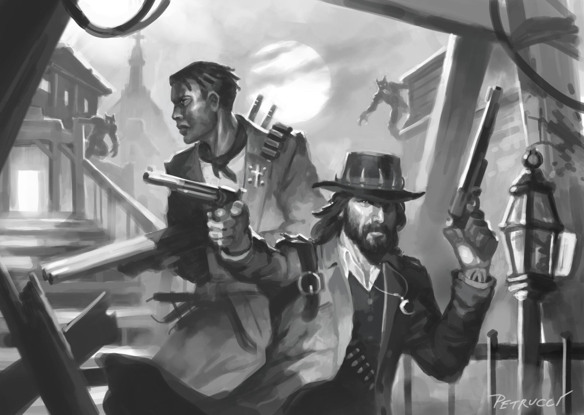 ArtStation - Werewolf Hunters