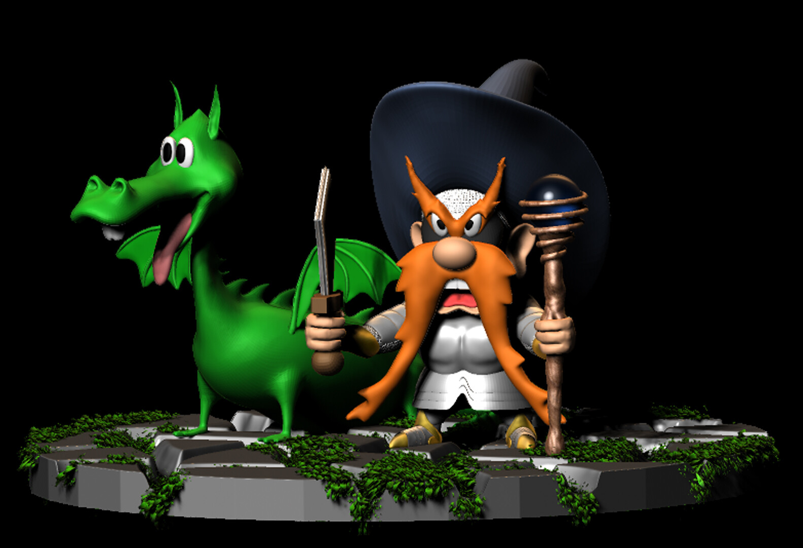ArtStation - Yosemite Sam and Dragon