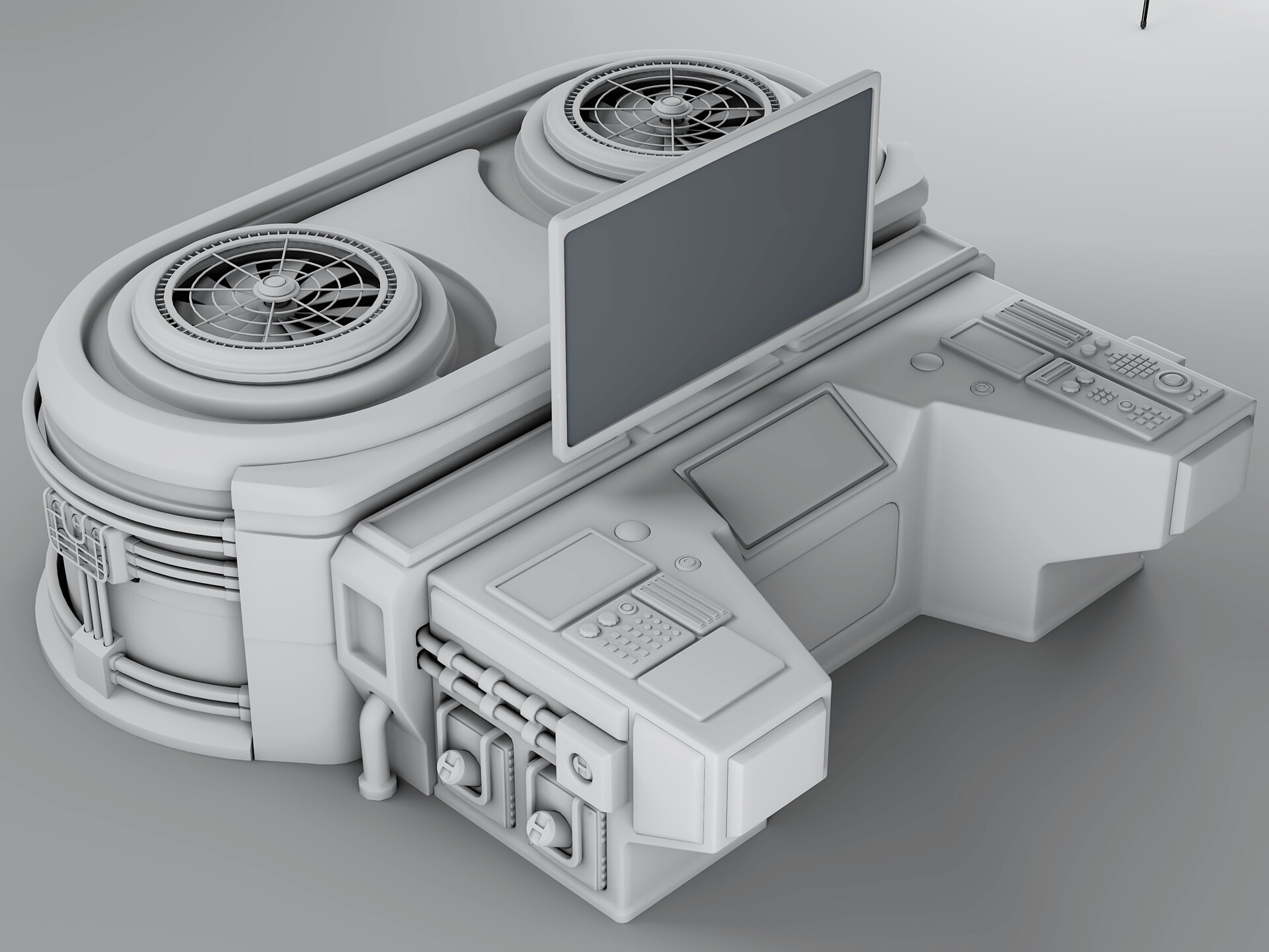 ArtStation - Sci fi lab concept art (WIP)