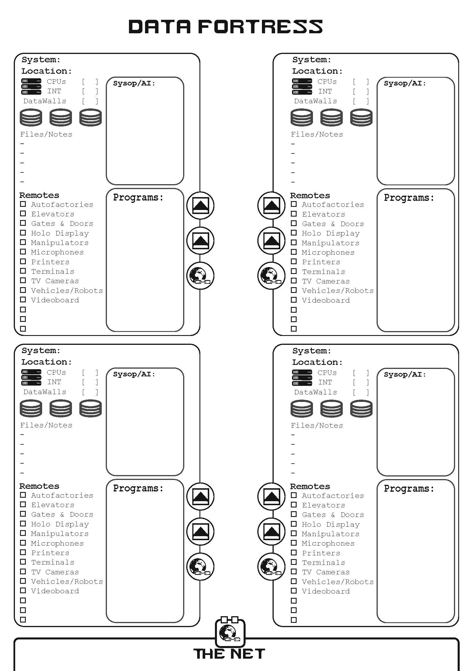 ArtStation - Data Fortress Map for Cyberpunk 2020