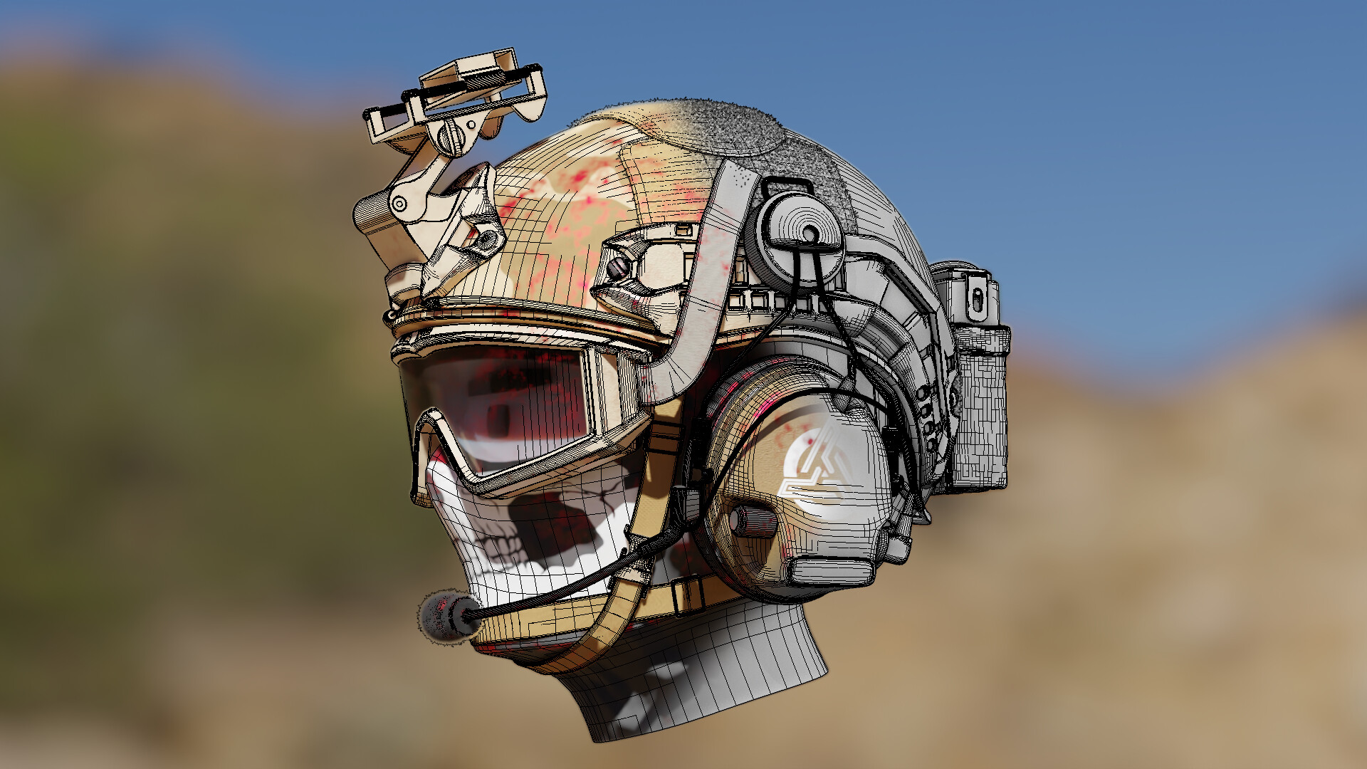 Dylan Lu - Advanced Combat Helmet (ACH) 3D Model