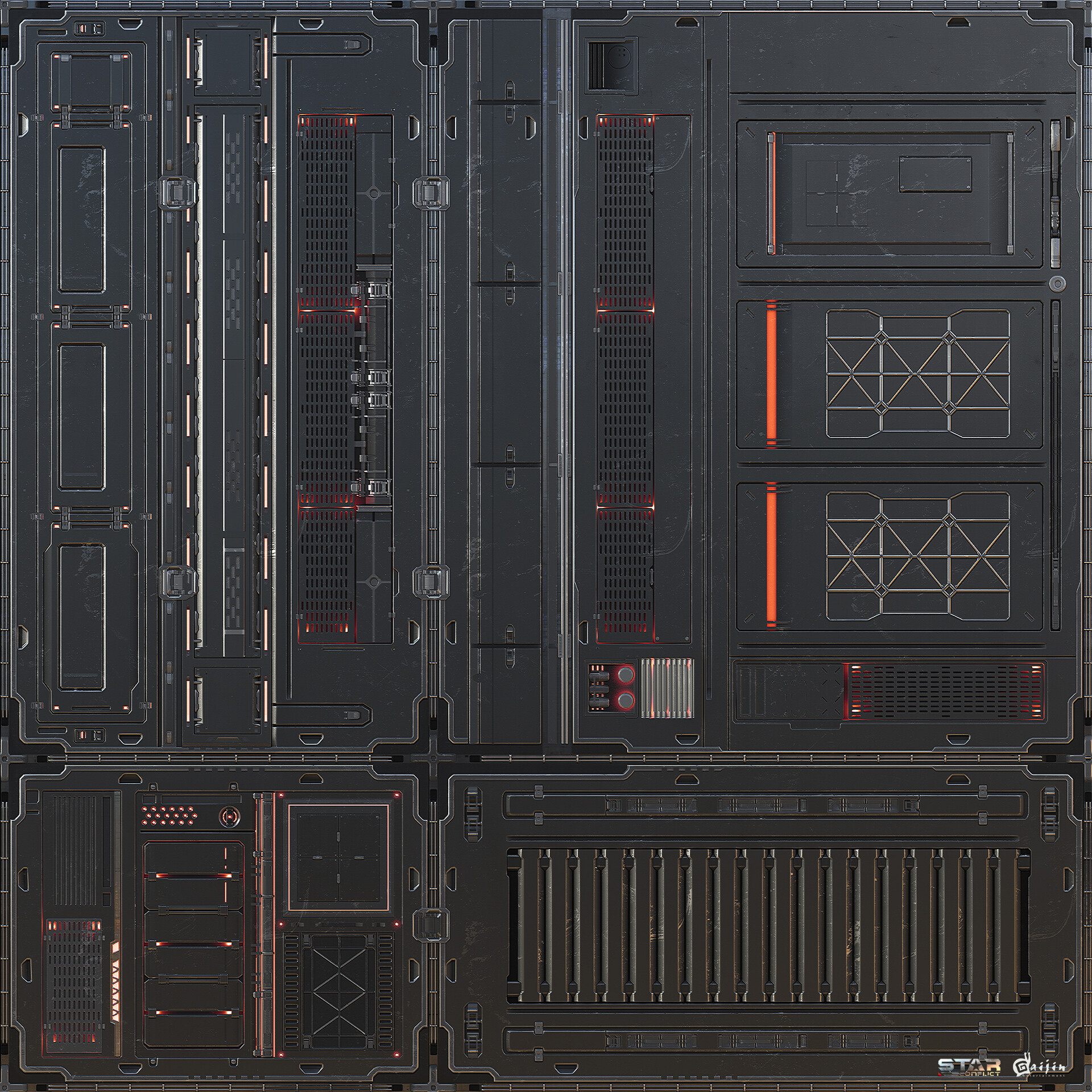 Artem Bayankin - Star Conflict Sci fi Panel [ Textures ]
