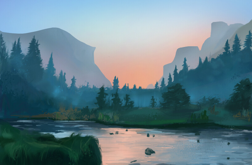 ArtStation - Landscape studies