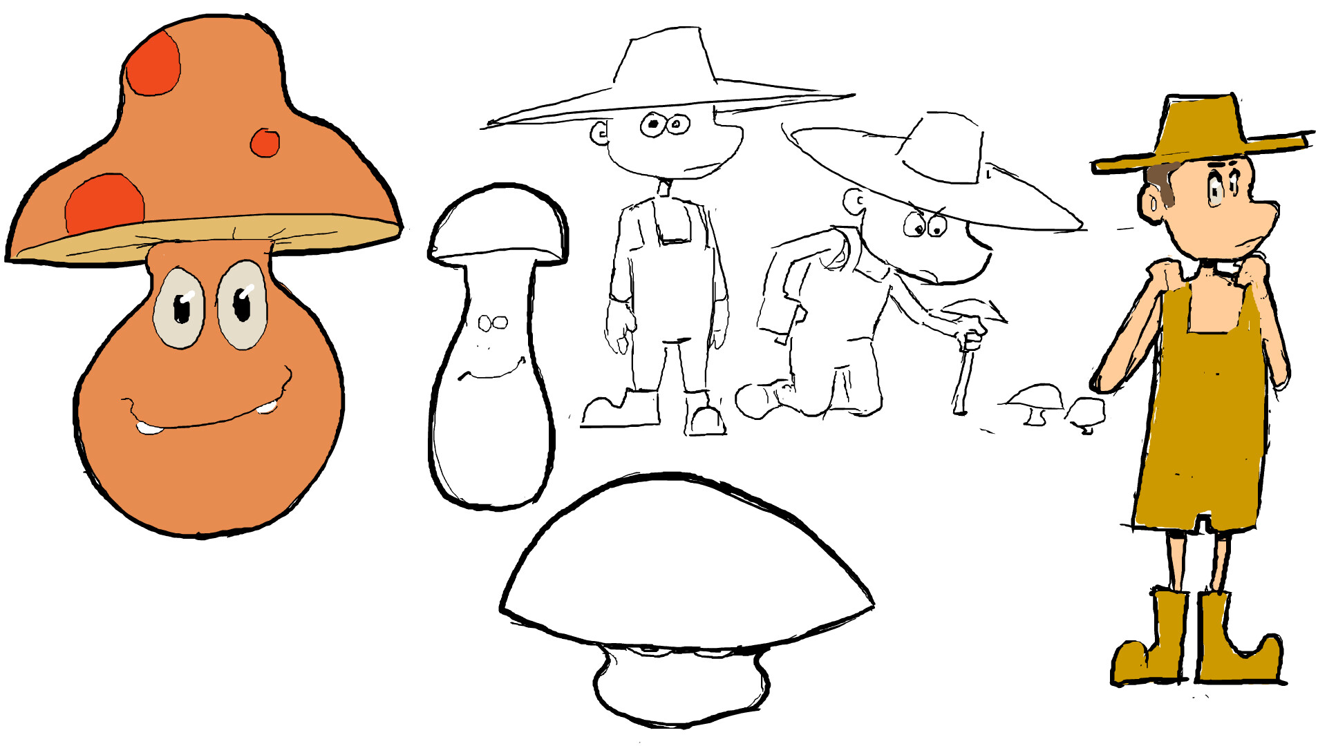 ArtStation - Mushroom Character Doodles