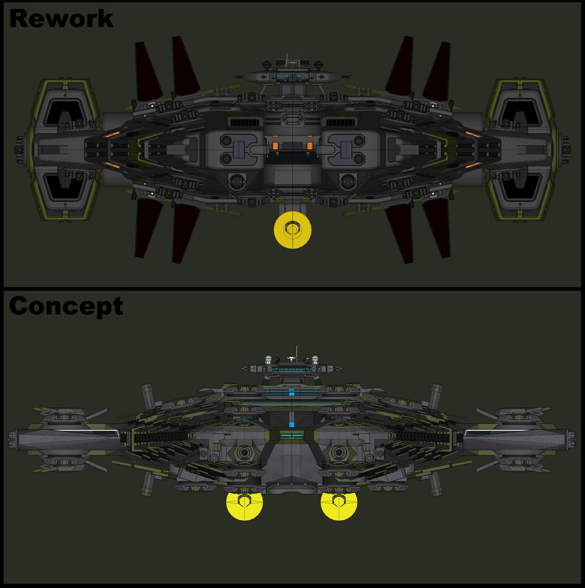 ArtStation - The Meridian Shadow, changes over the years