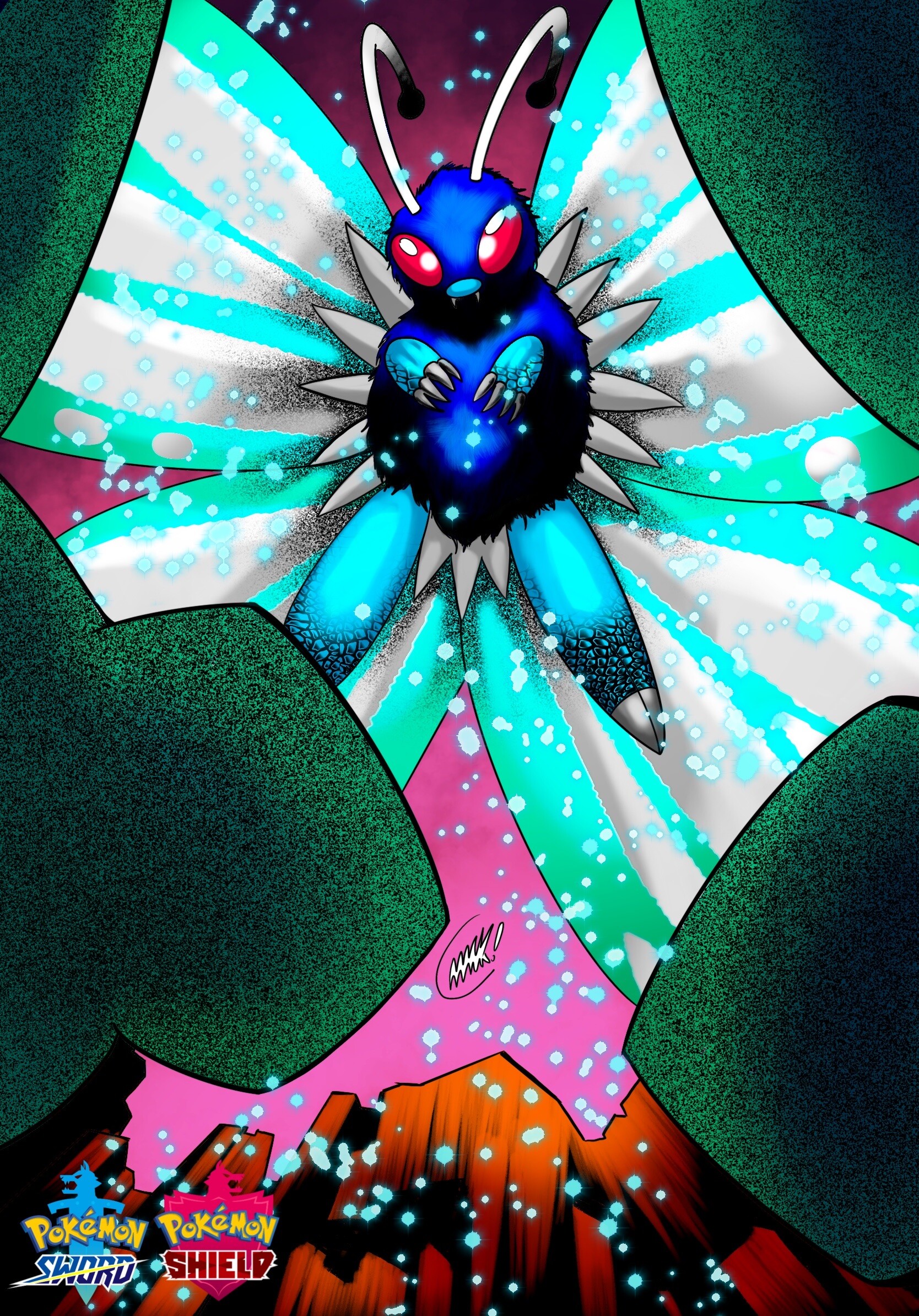 ArtStation - Pokémon SWSH - Butterfree Gigantamax