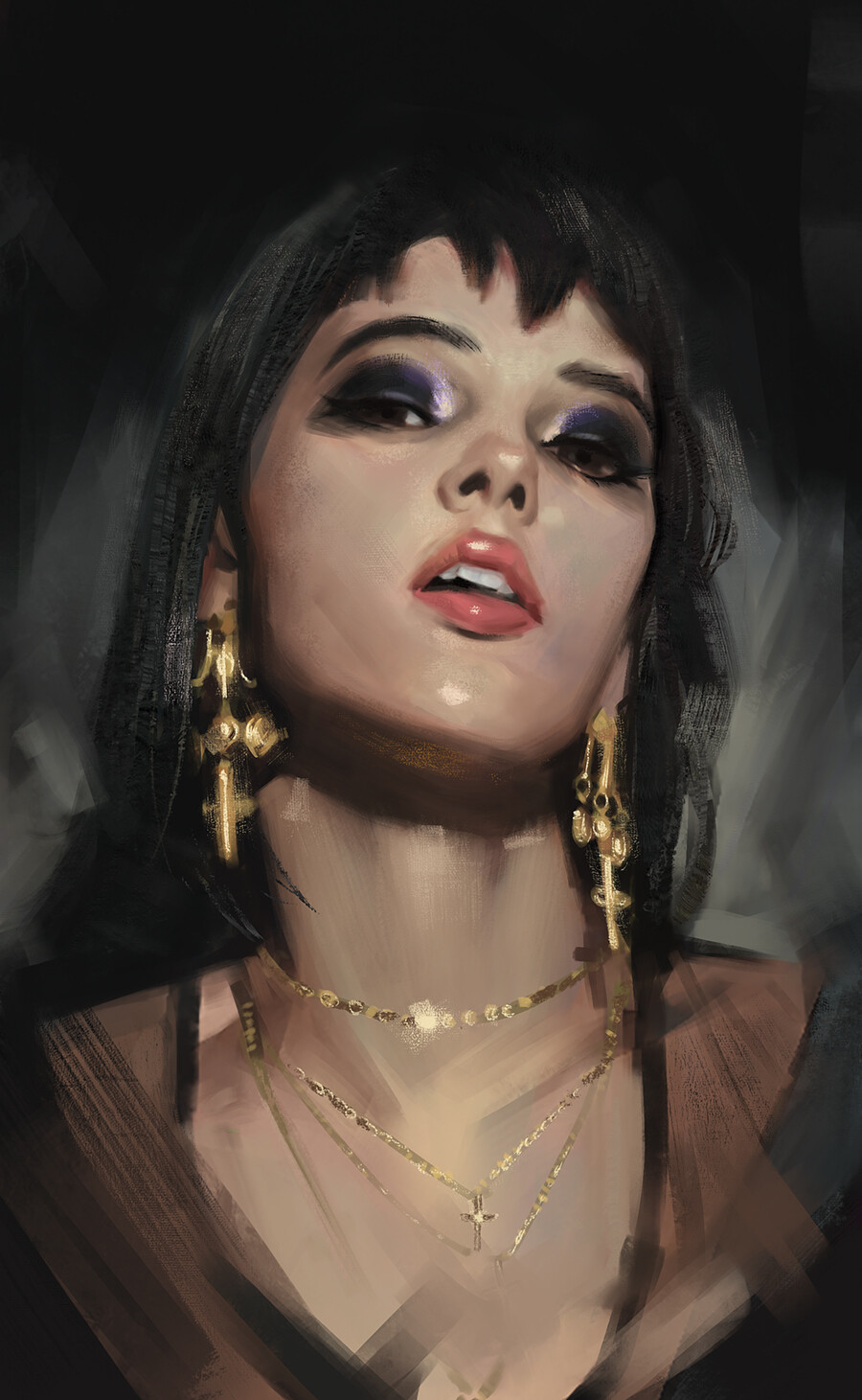 brooks kim - lady in black