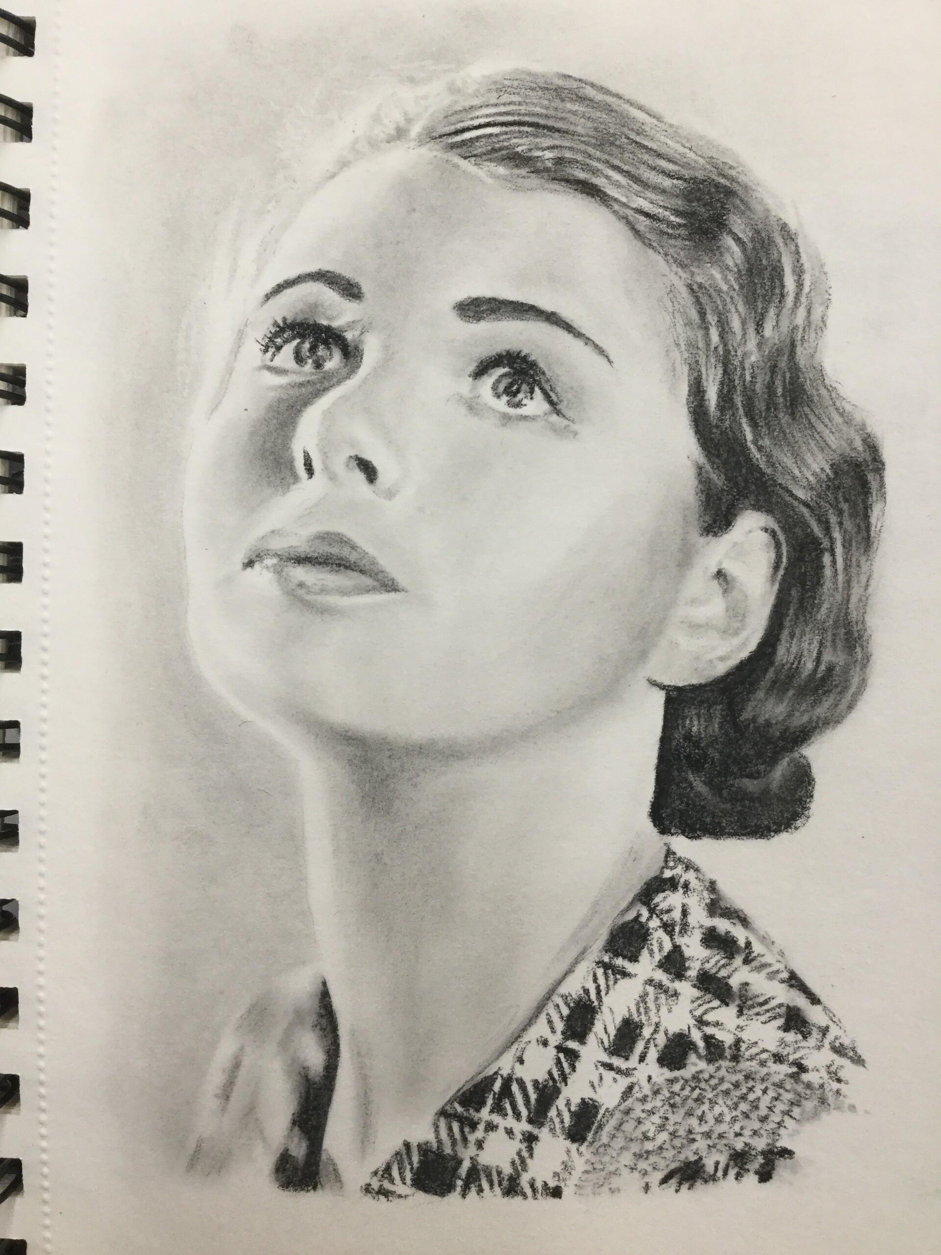 ArtStation - Charcoal of Ingrid Bergman