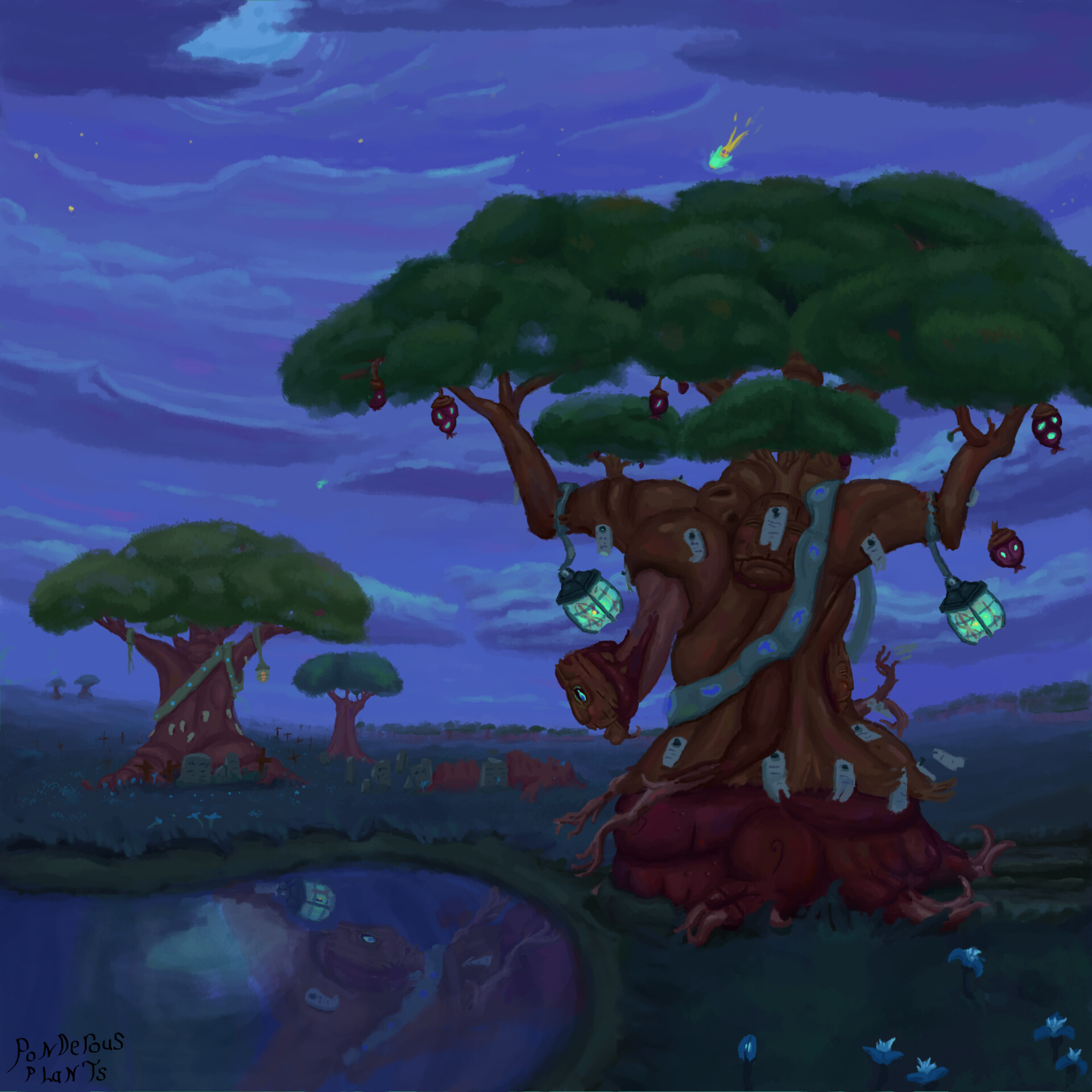 ArtStation - Sentient Prayer Tree