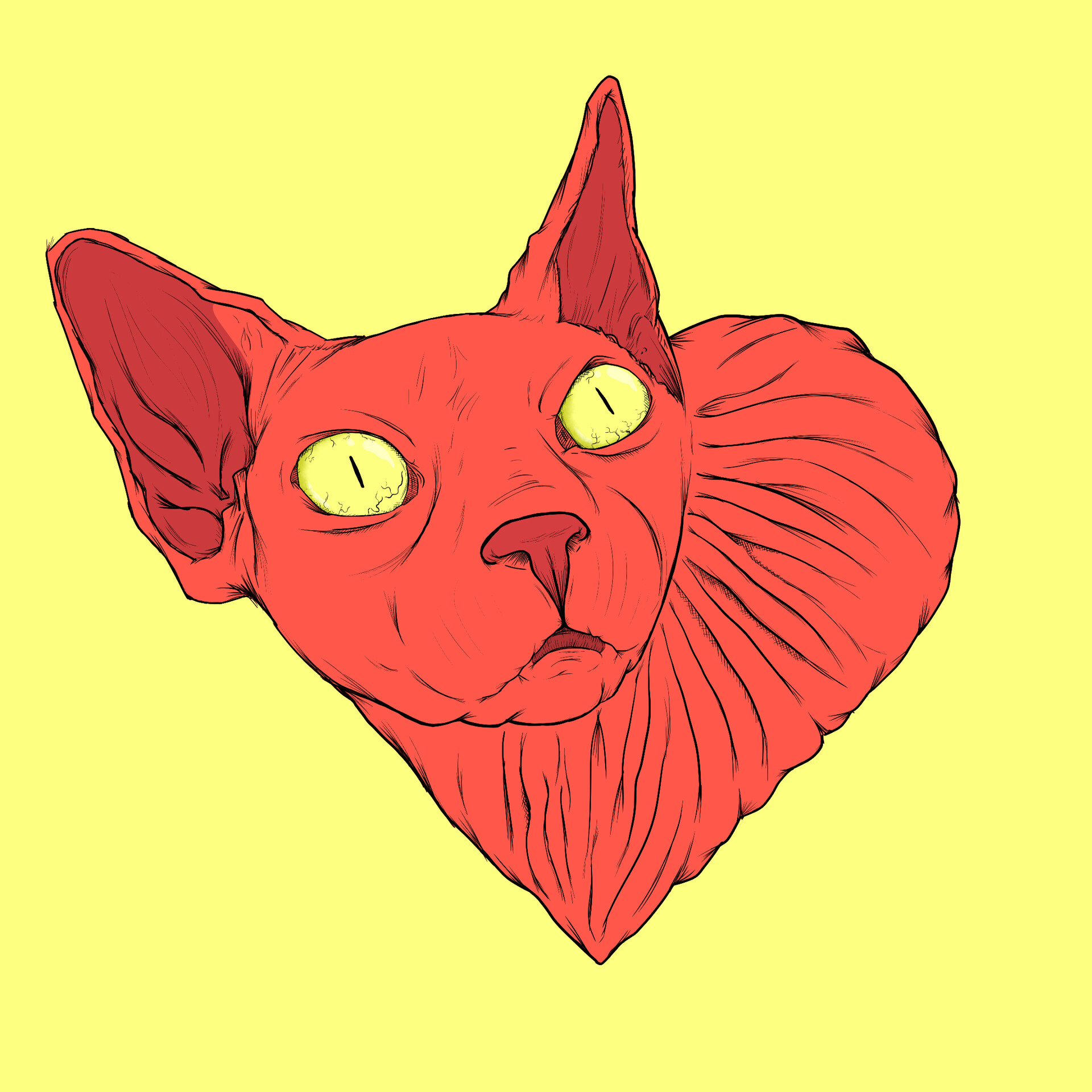 ArtStation - Heart Shaped Cat