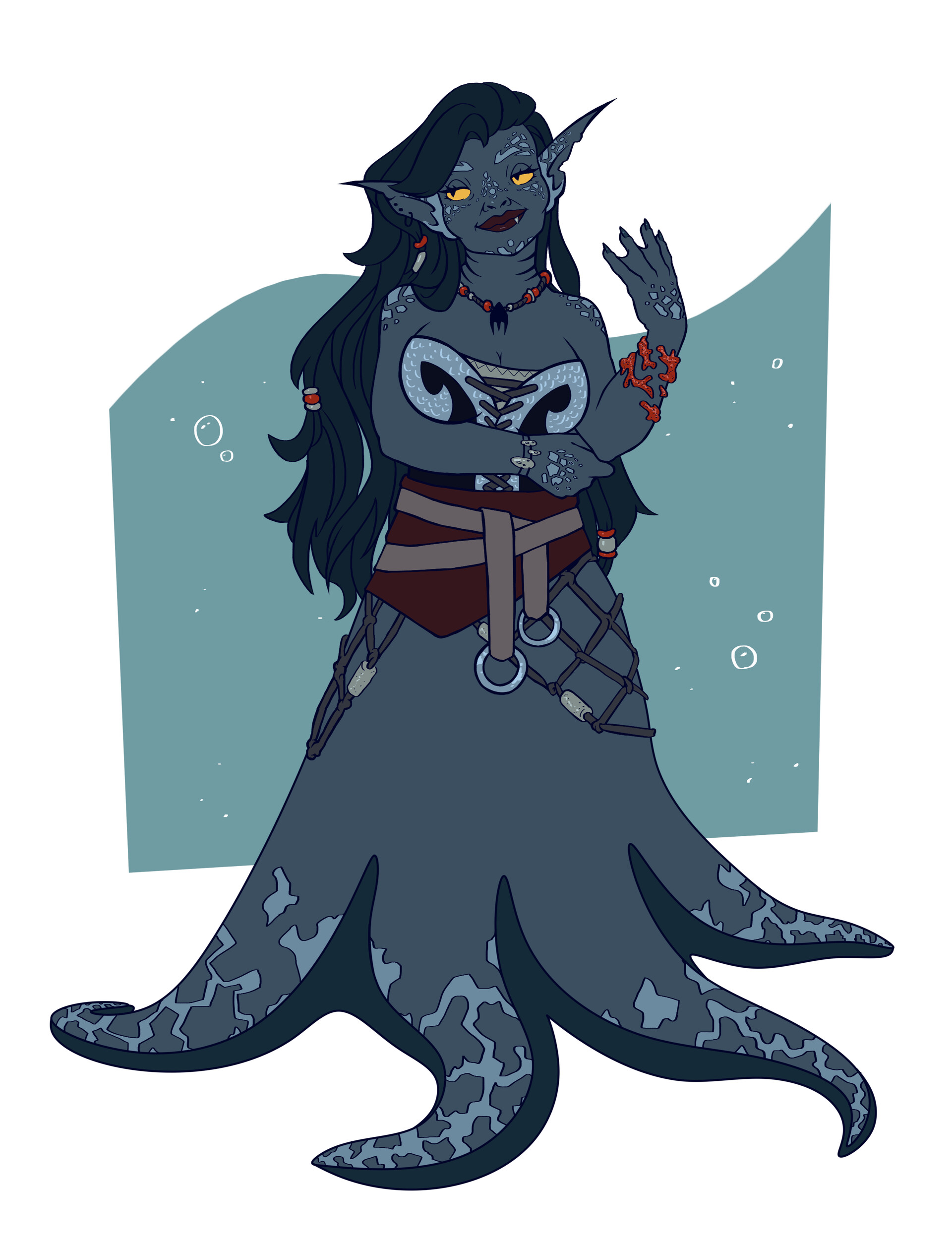 ArtStation - deep sea mermaid