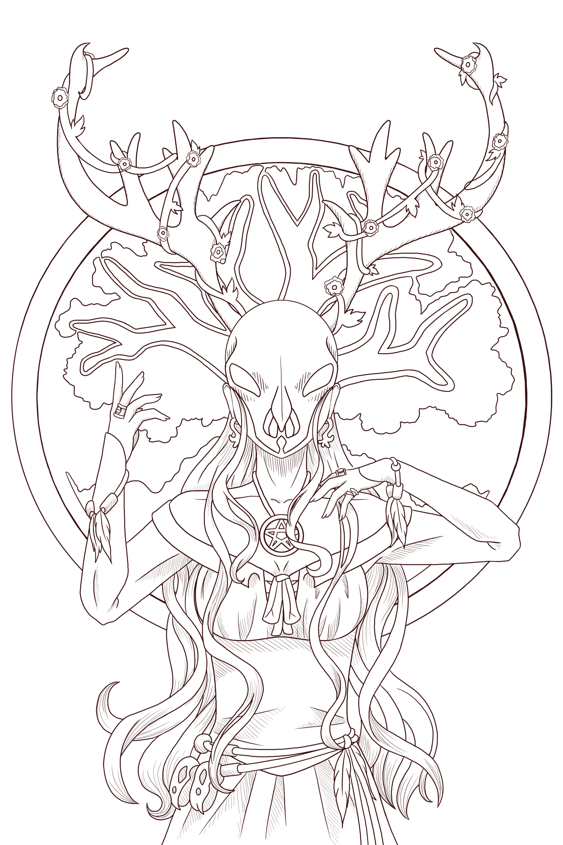 pagan coloring pages for adults