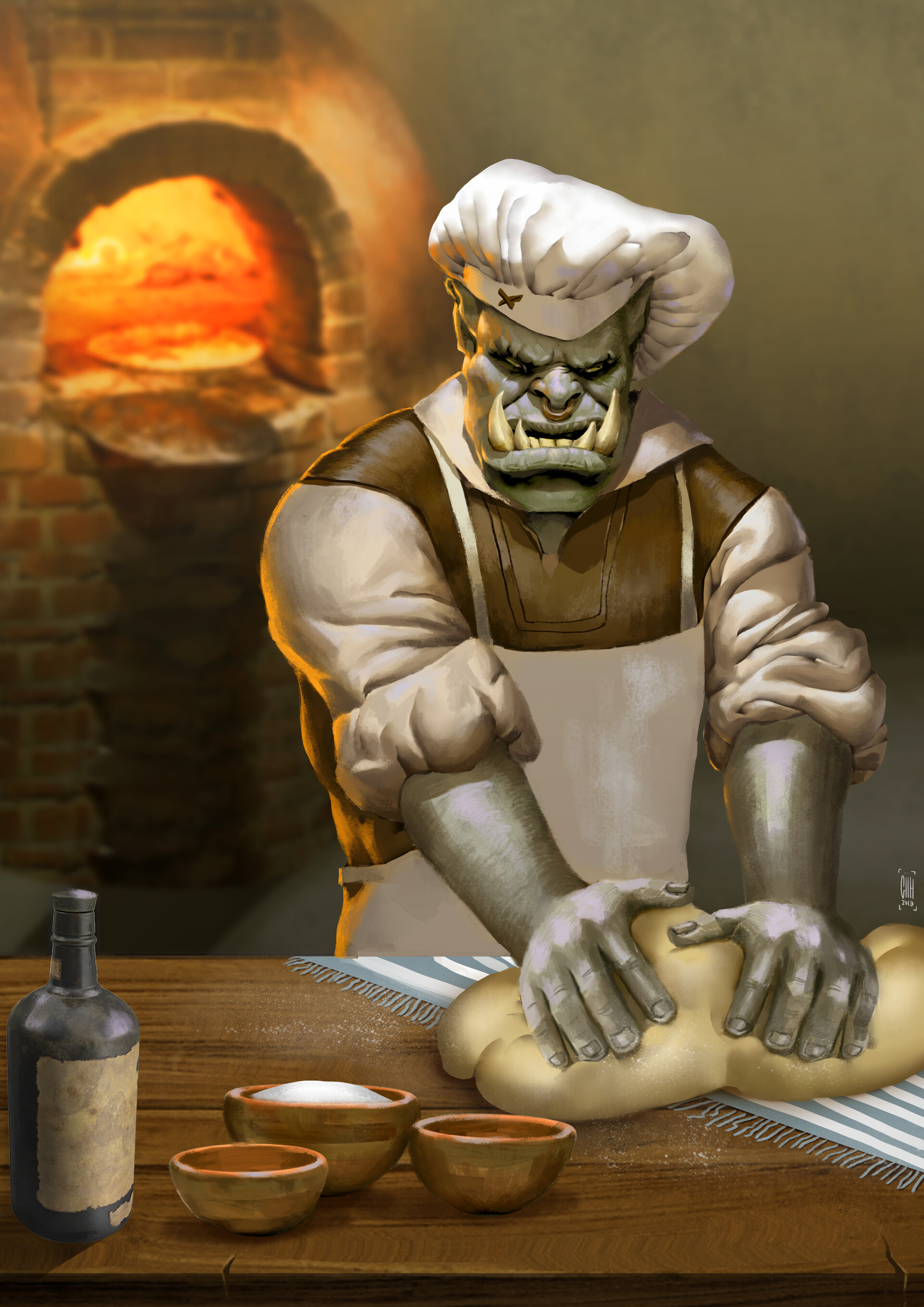 ArtStation - Orc Baker commission