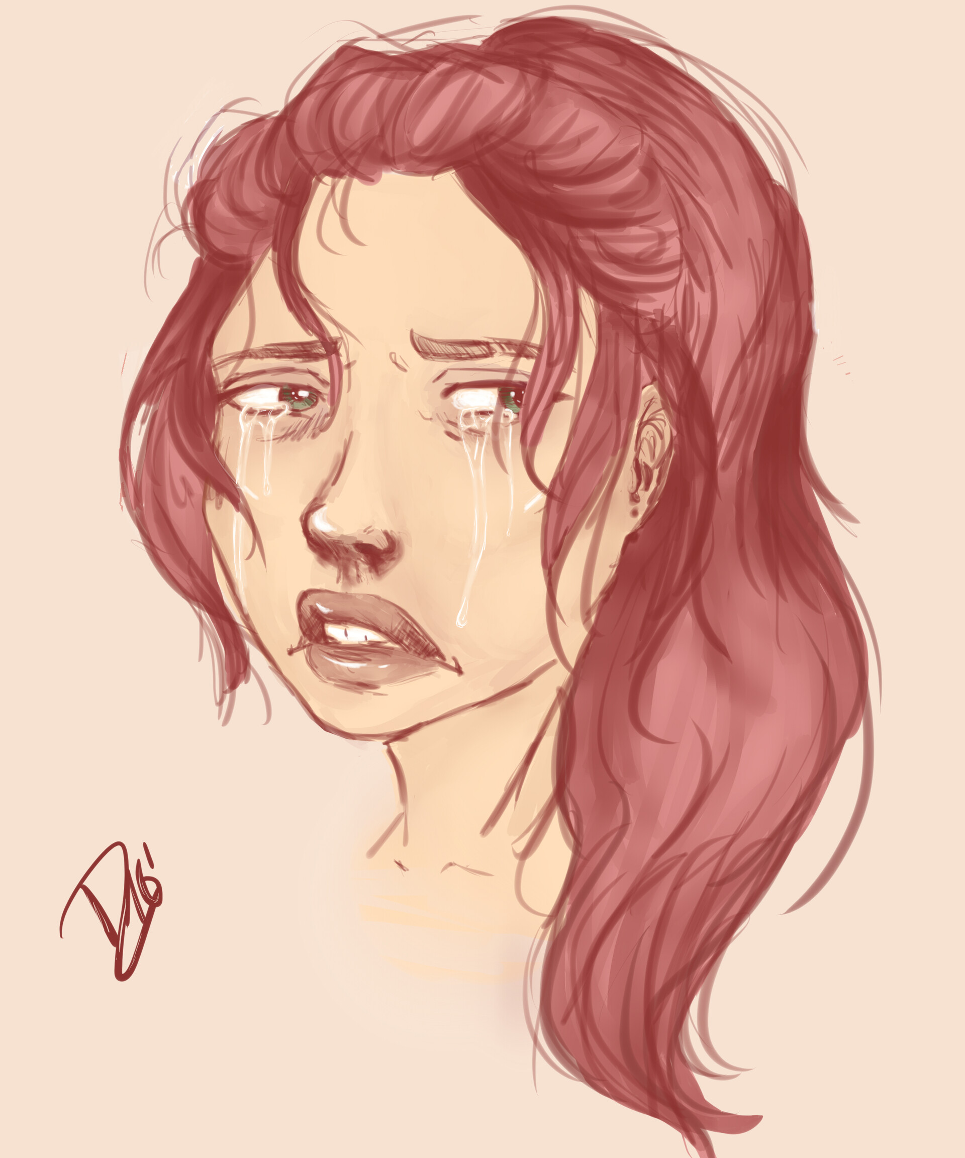 ArtStation - Crying Girl