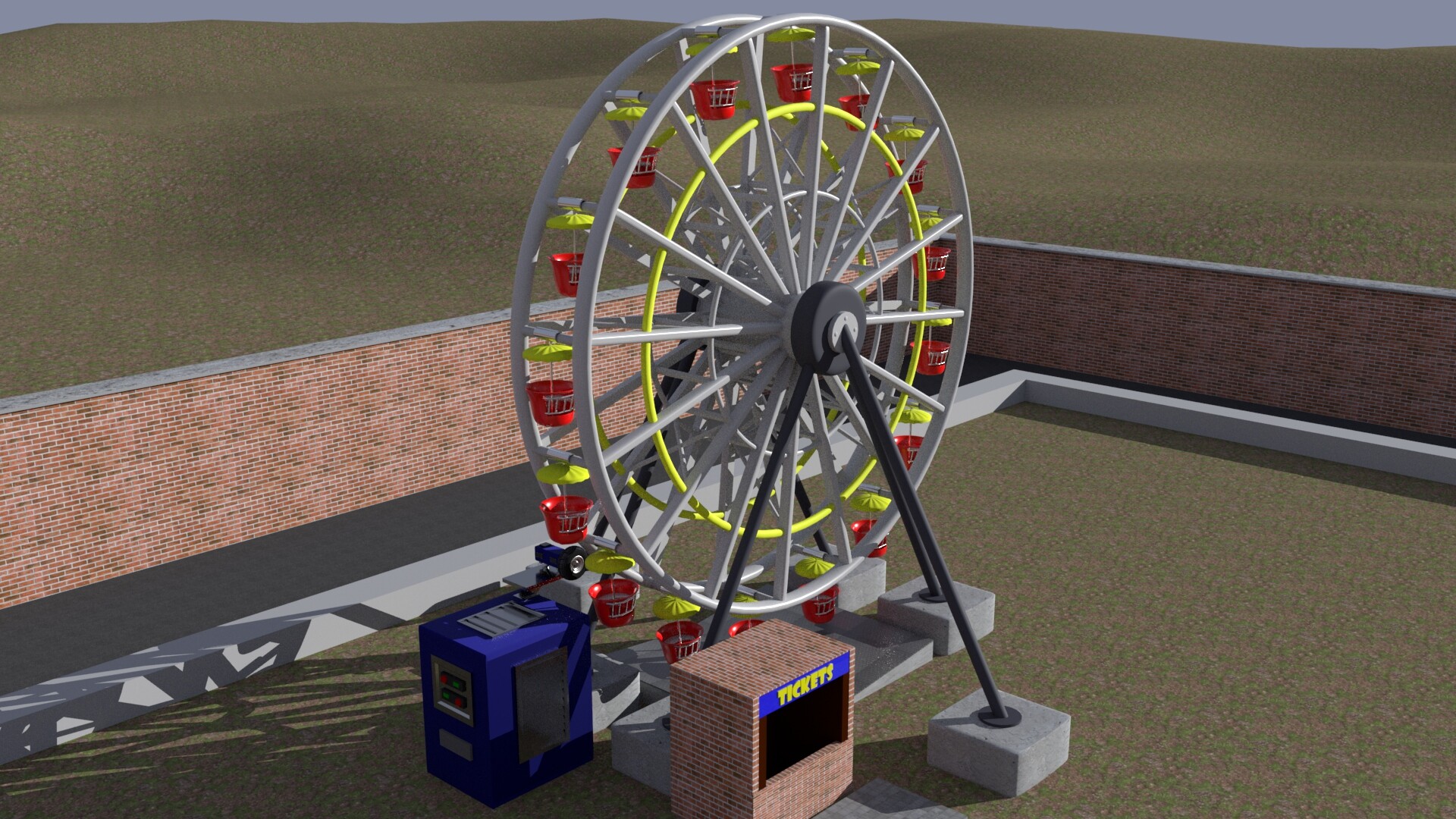 Ryan McMahon - Ferris Wheel Animation created in Maya