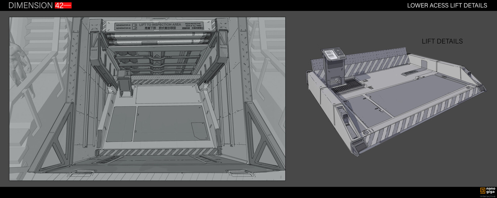 Nano Giga Interactive - Game Concept - Dimension 42 Lower Acess Lift ...