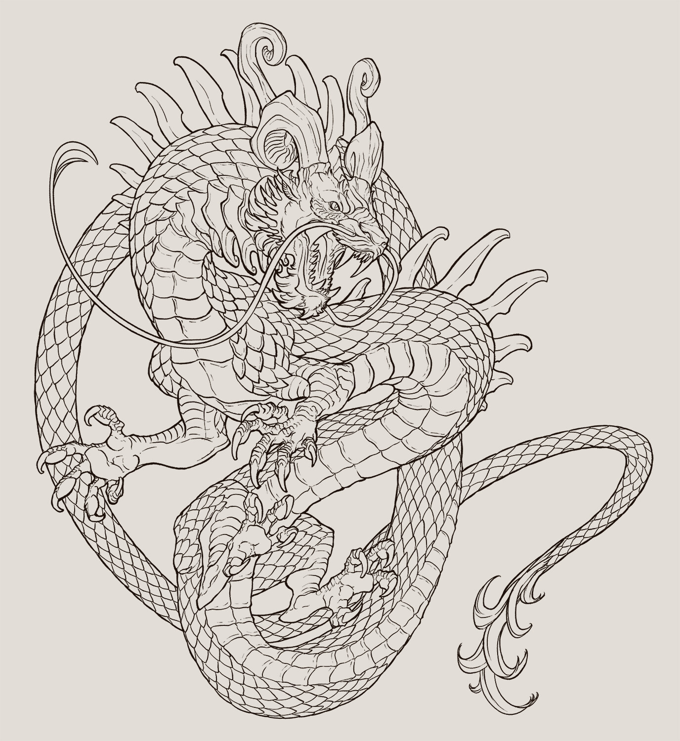 how to draw earth dragon