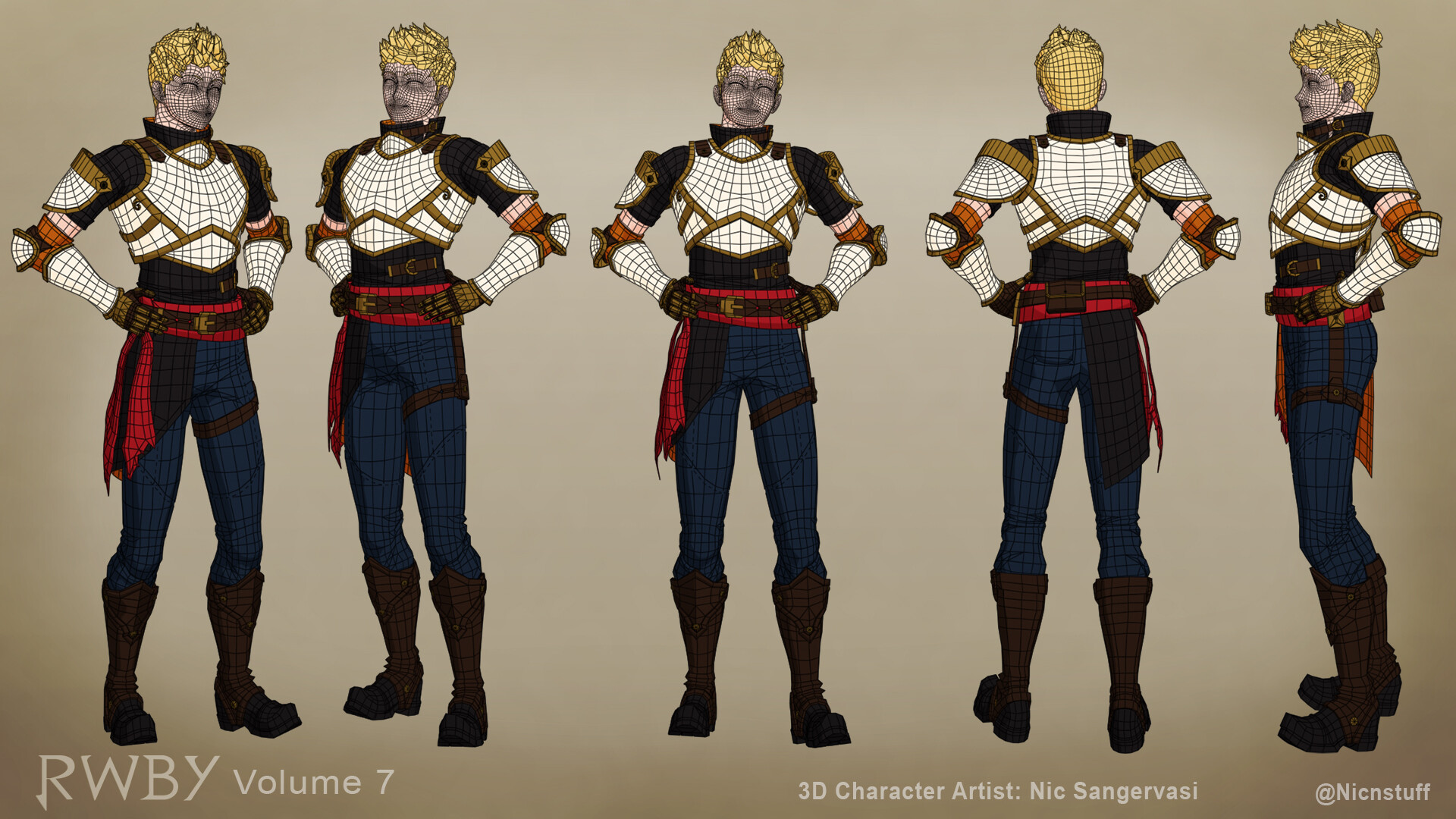 Nicolas Sangervasi Jaune From Rwby Volume 7