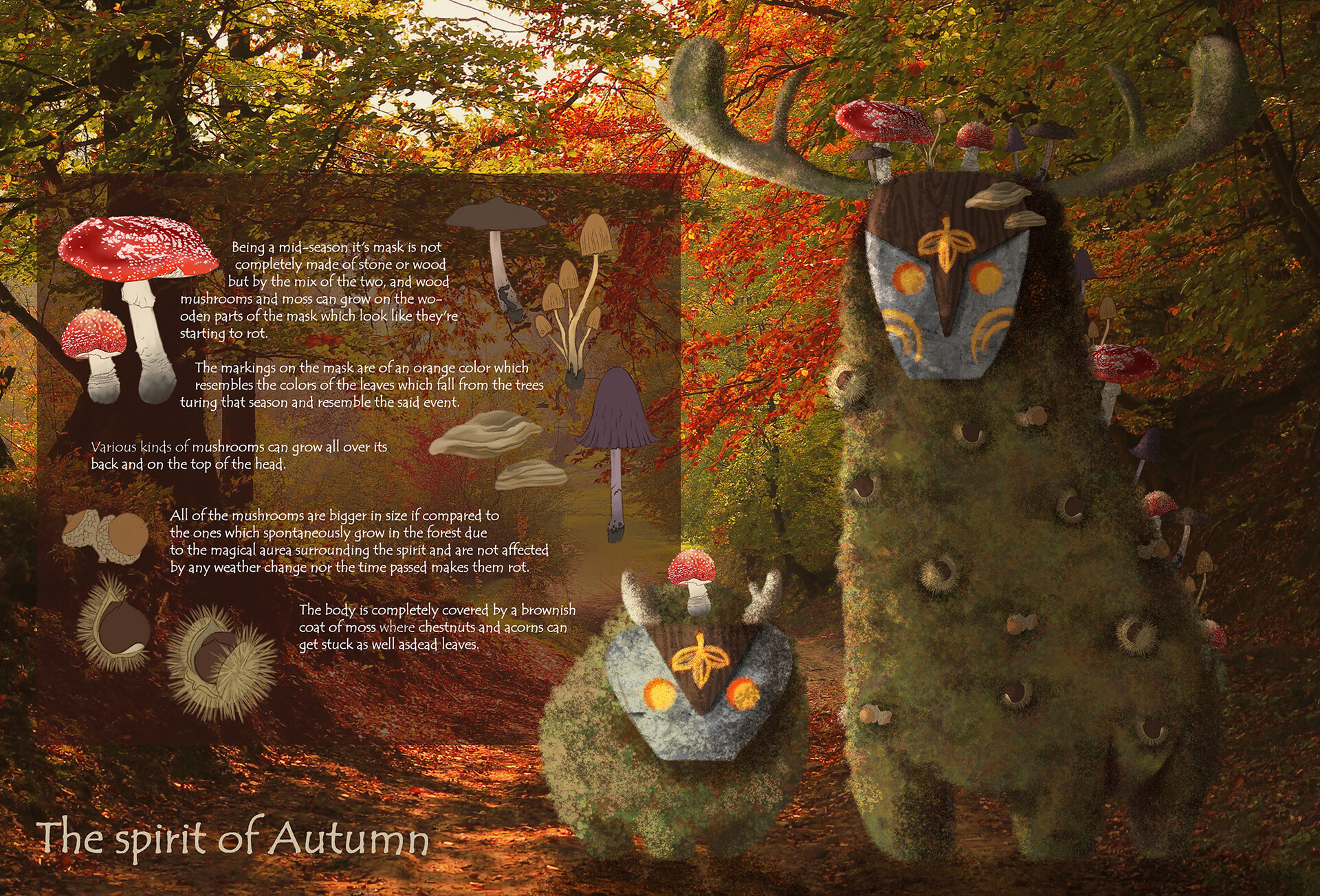 ArtStation - Forest's Spirit - Spirit of Autumn