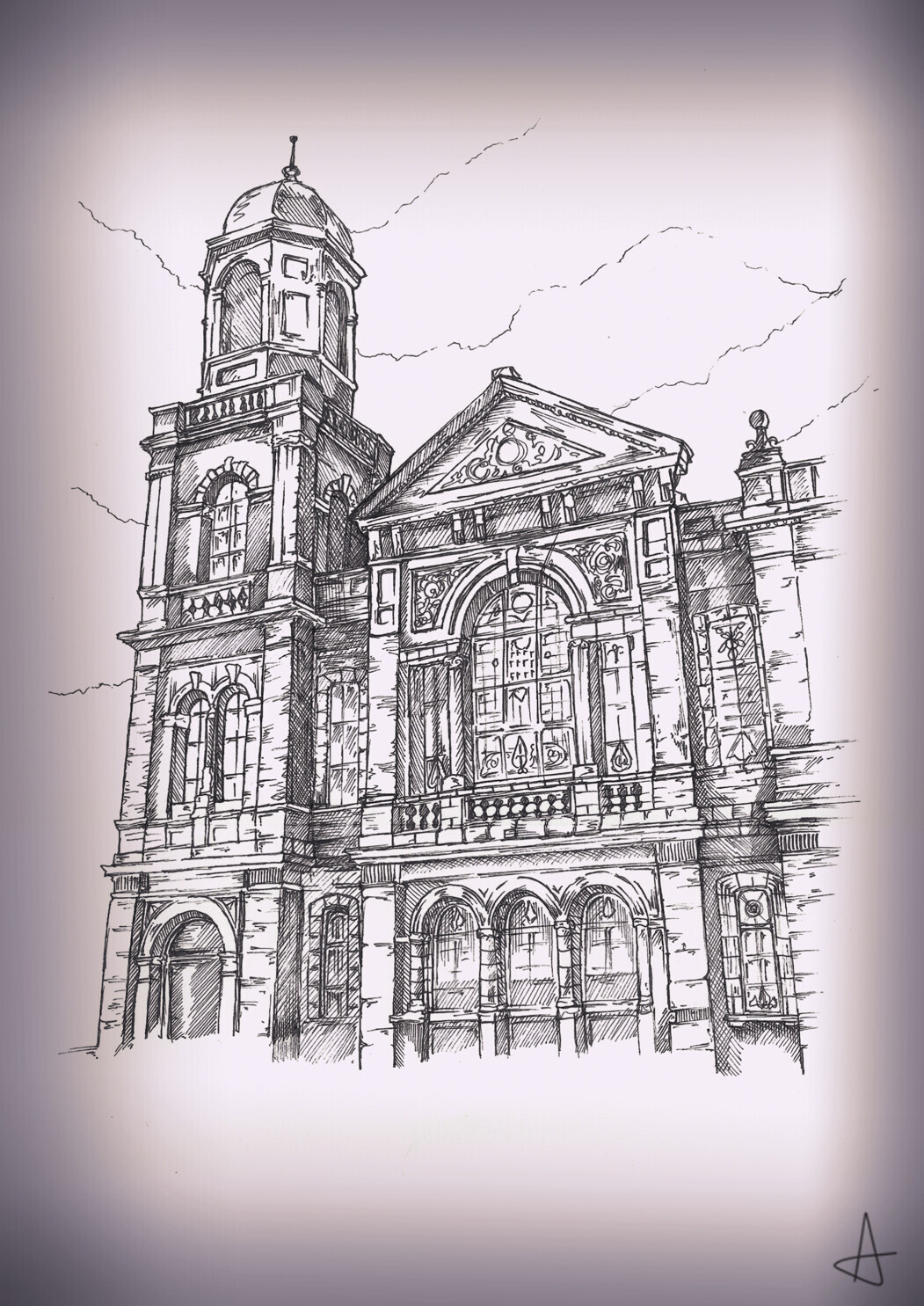 ArtStation - Building Sketch