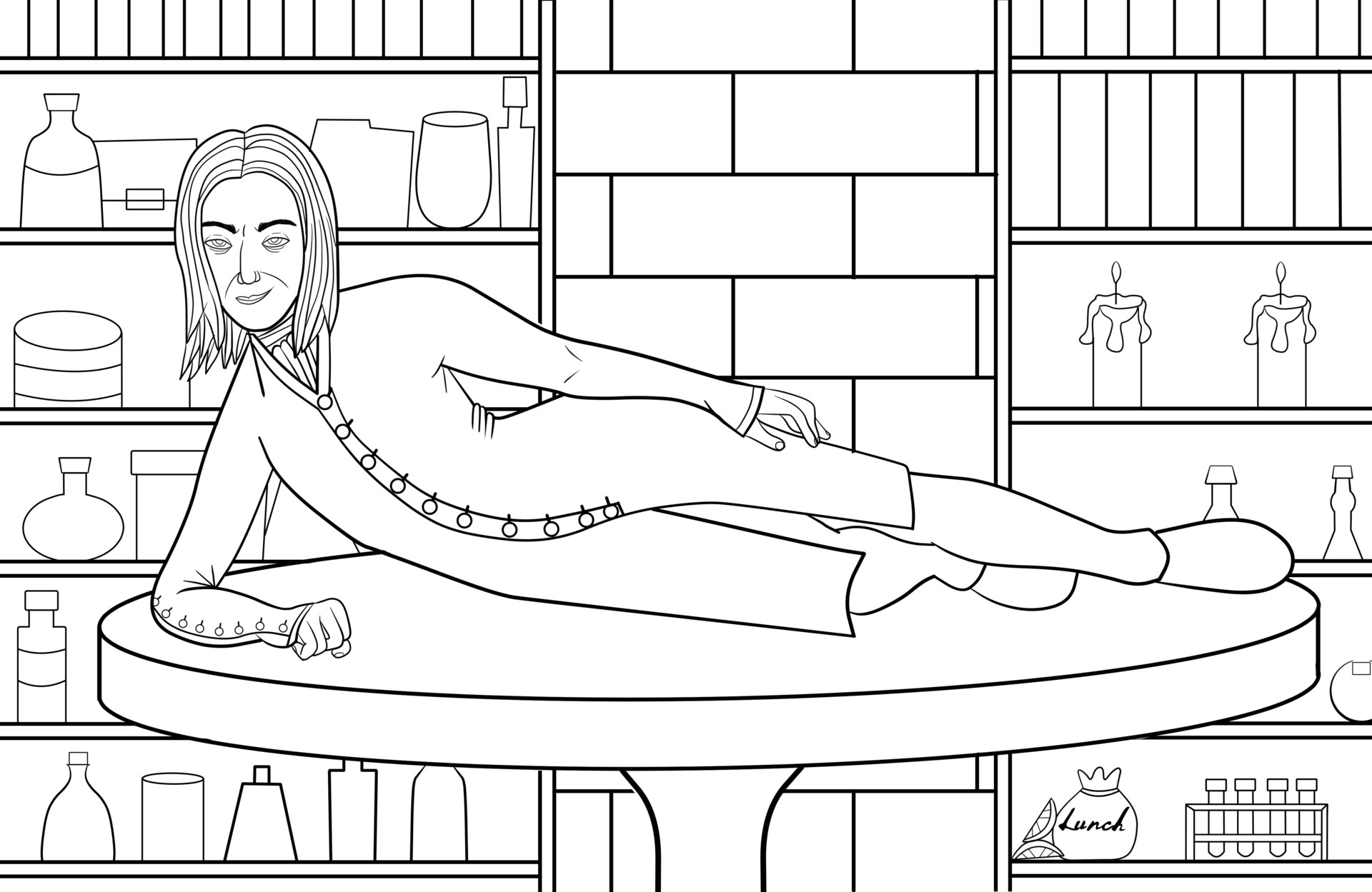 severus snape coloring pages