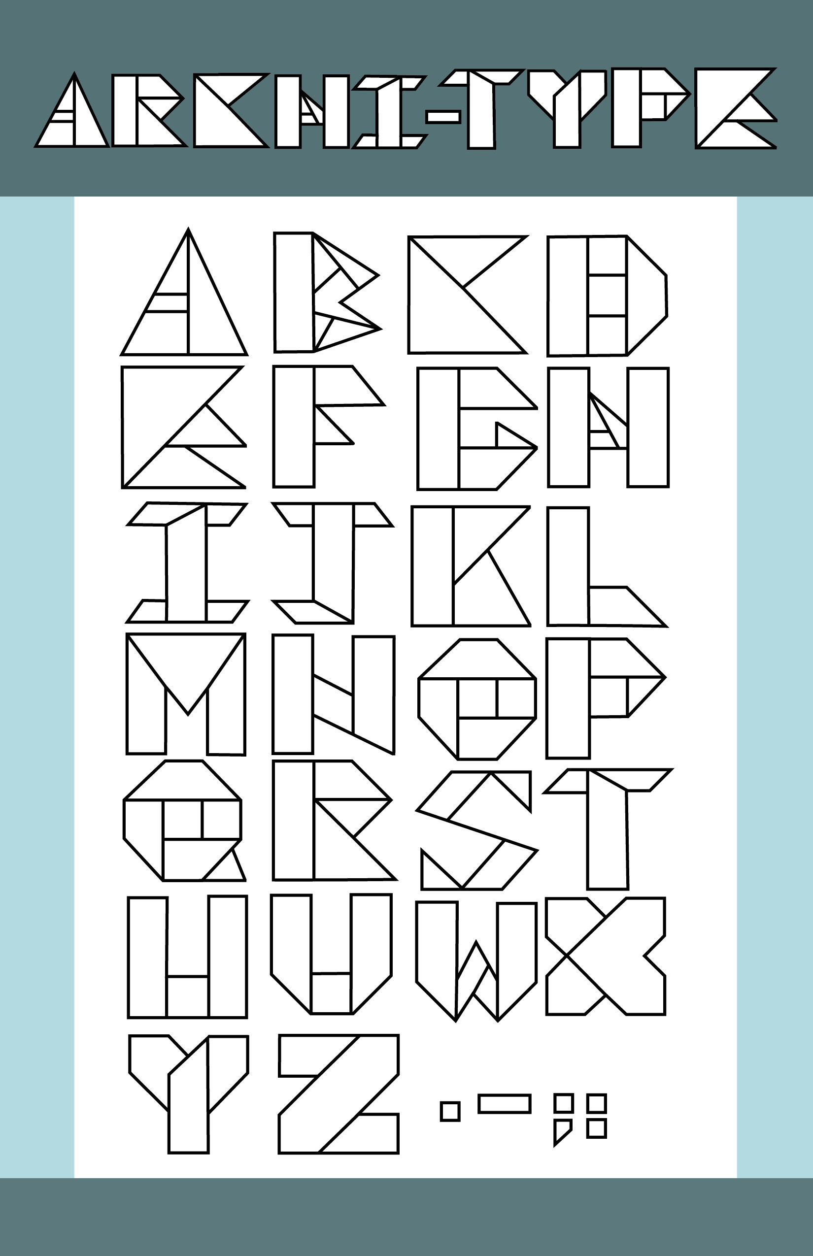 ArtStation - Modular Typeface