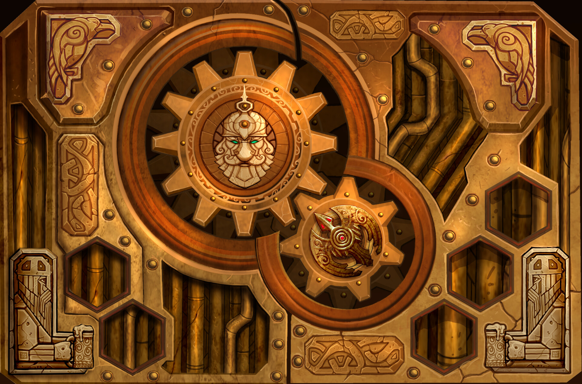 ArtStation - The Dwarves of Glistenveld Loading Screen