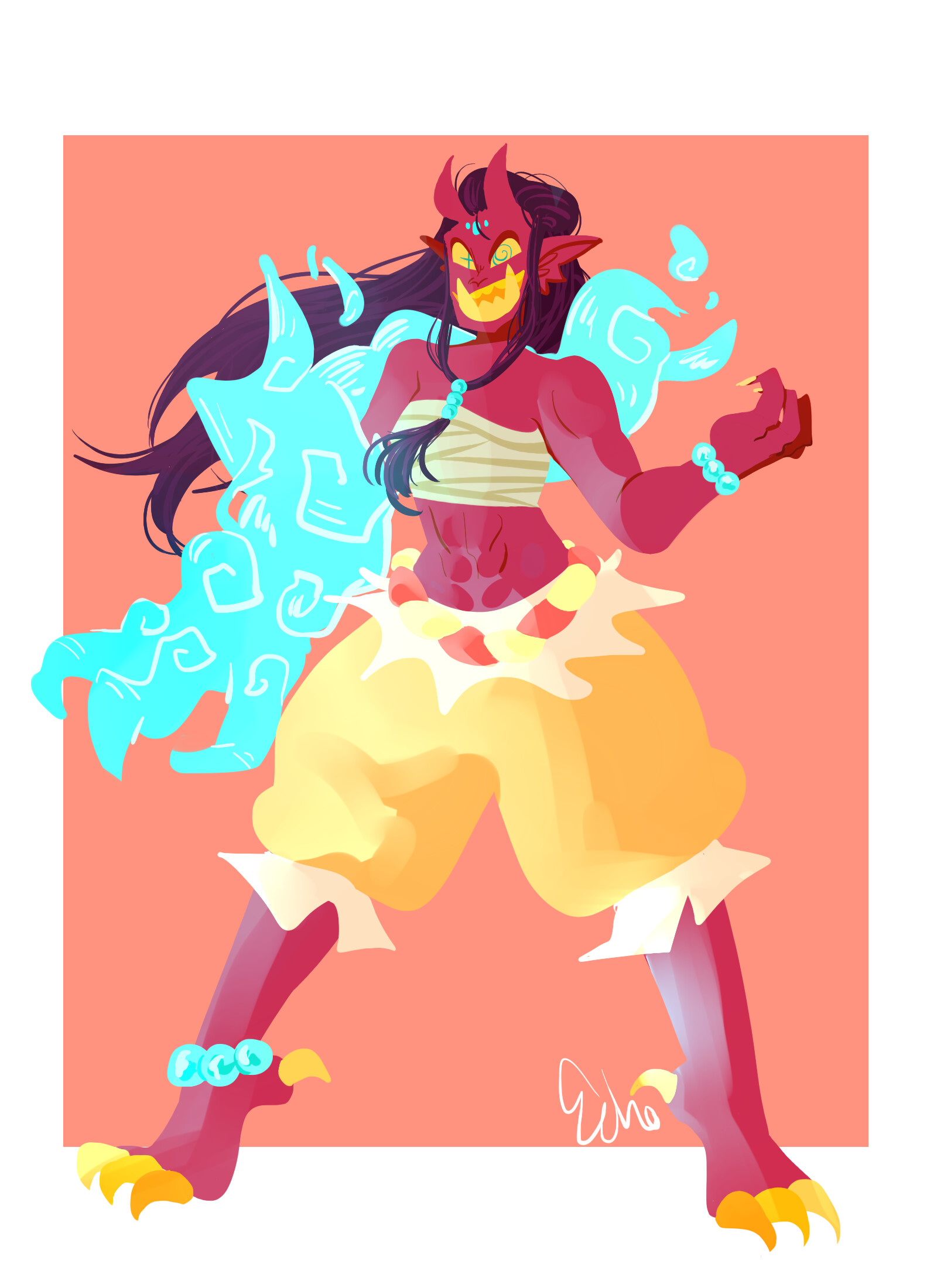 ArtStation - Oni Girl