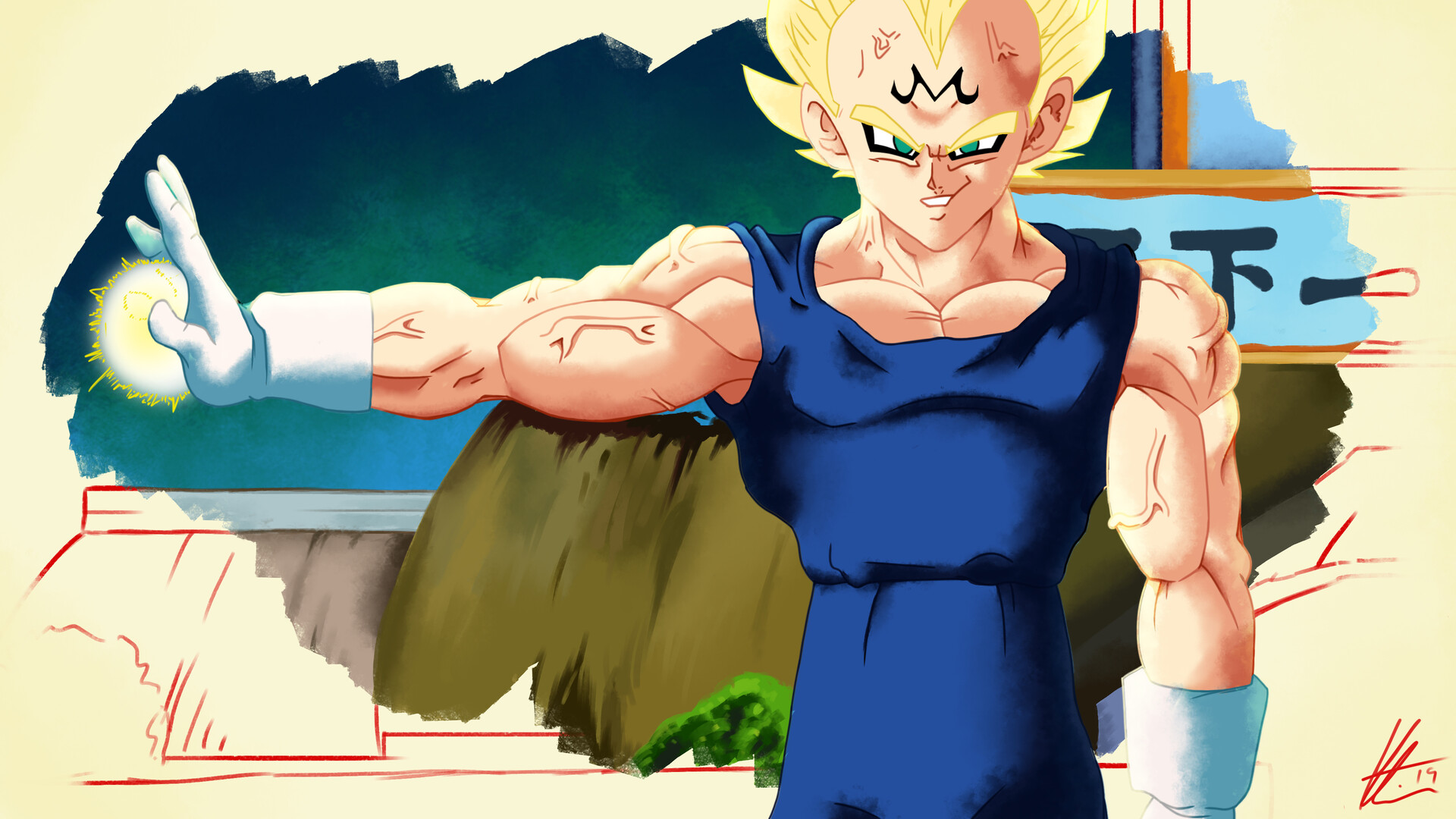 ArtStation - Majin Vegeta (Prince of Destruction Vegeta)