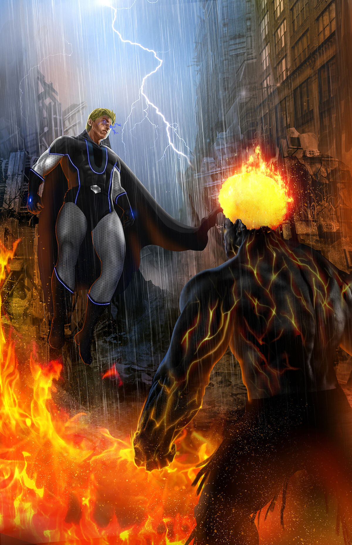 ArtStation - What if Hulk and SUperman met.