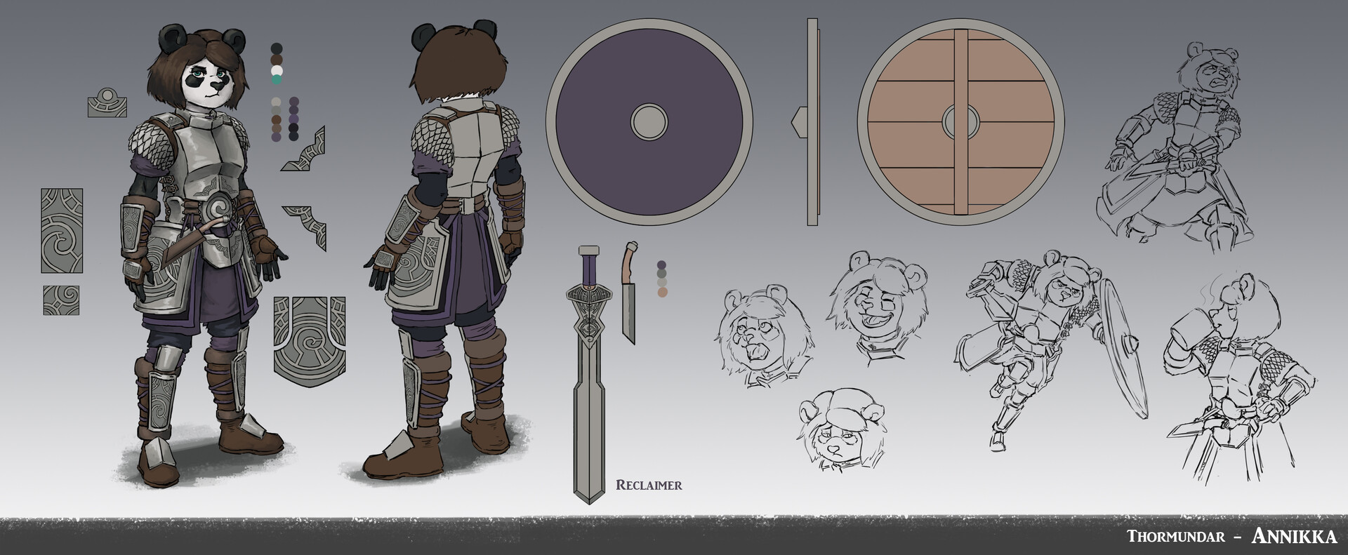 ArtStation - Thormundar - Annikka Character Sheet