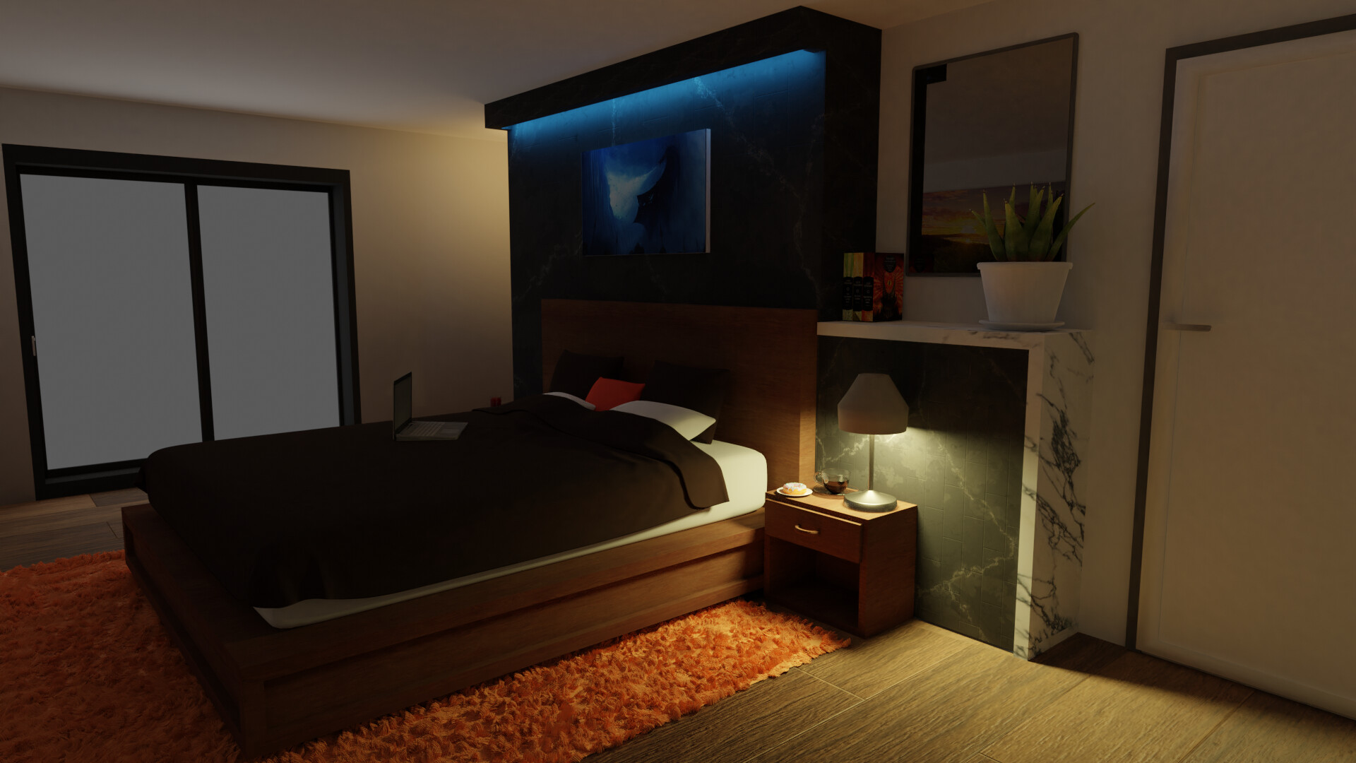 ArtStation - Bedroom - Blender