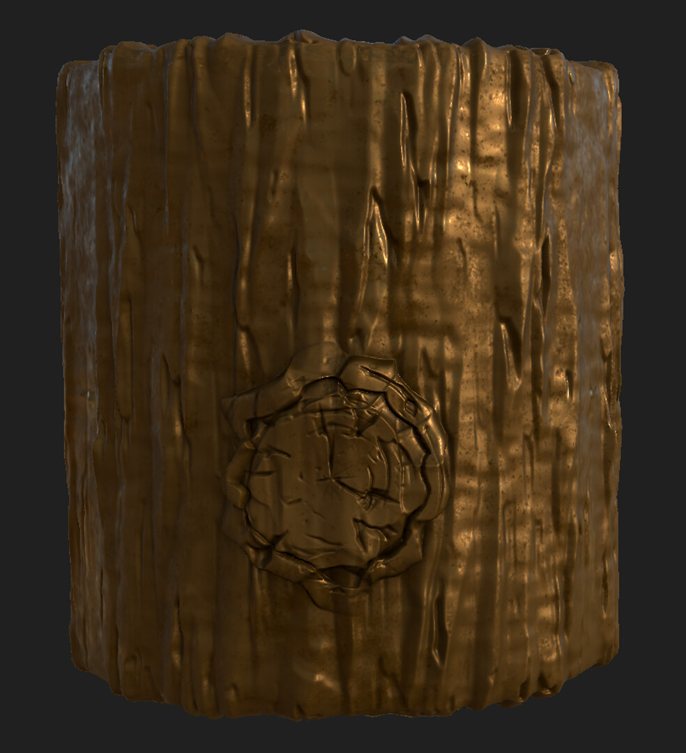 ArtStation - Stylised tree bark