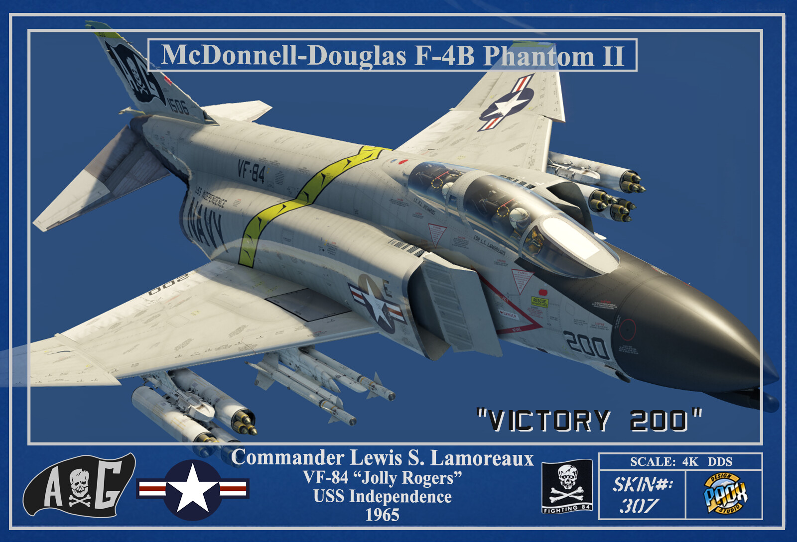 ArtStation - F-4B Phantom II VF-84 "Jolly Rogers" USS Independence, 1965