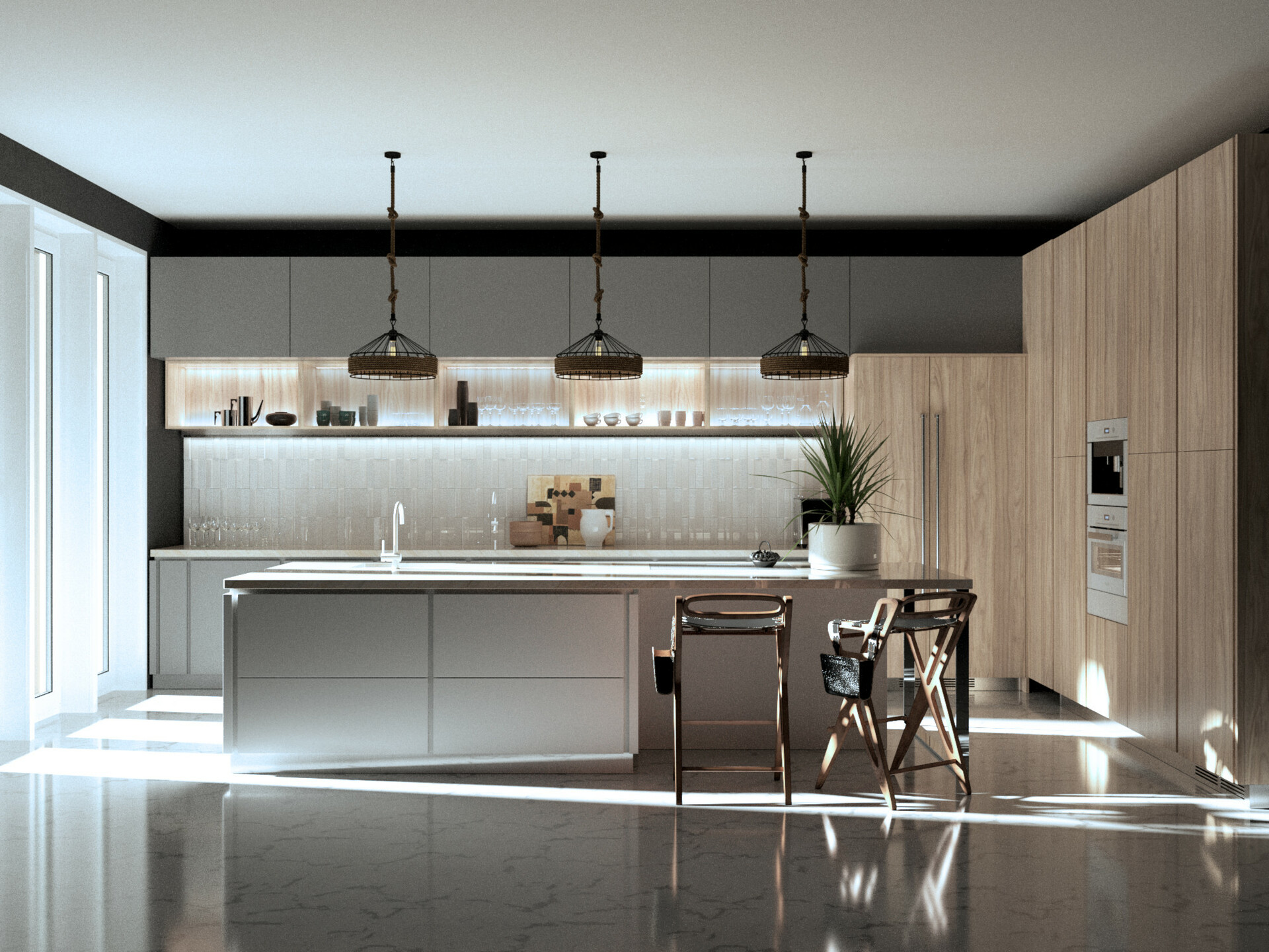 Idyan Khan - Modern kitchen