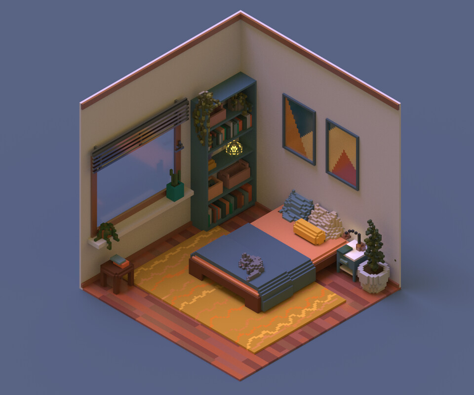 ArtStation - Magicavoxel Projekt 1